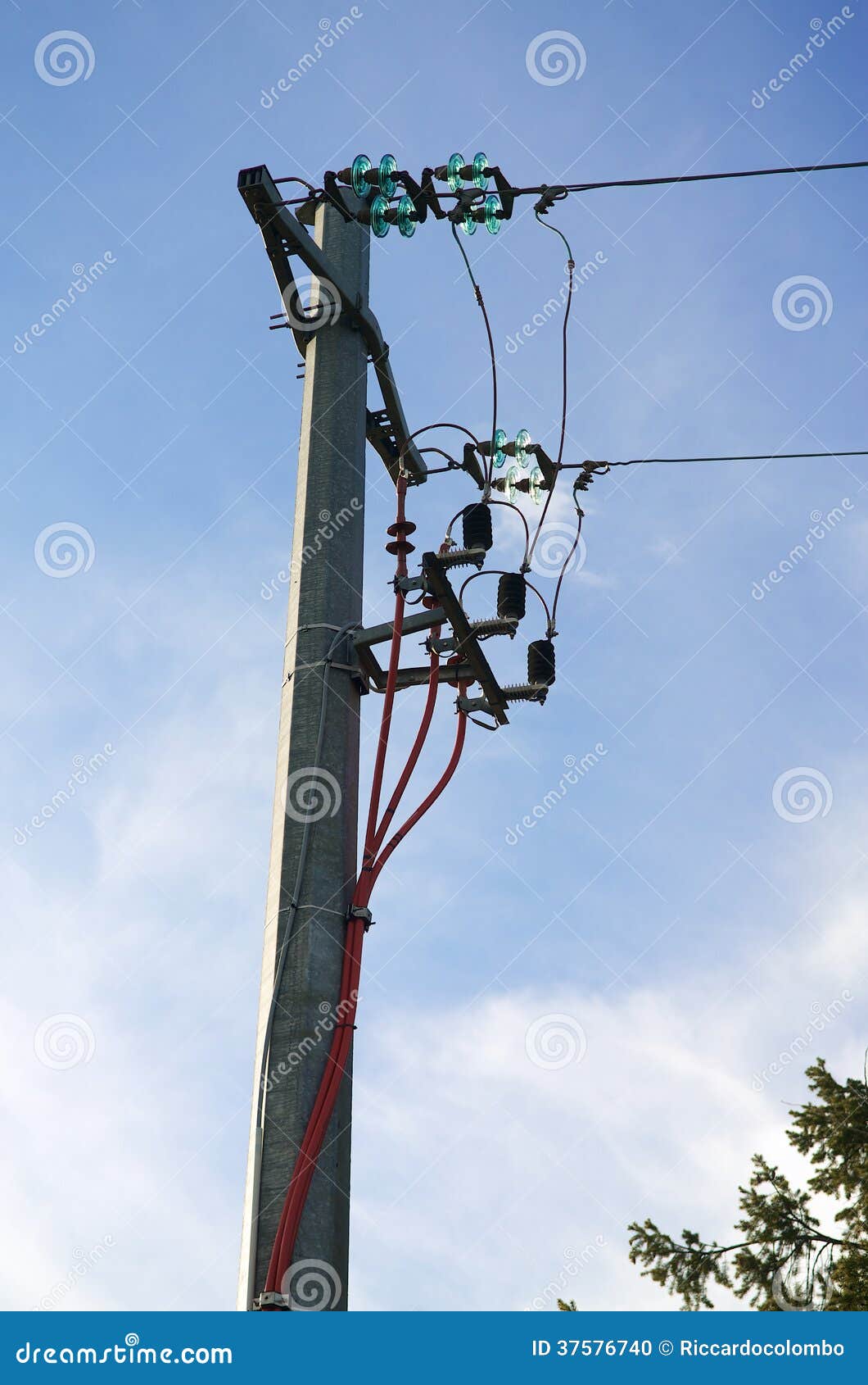 Electric pole stock photo. Image of energy, connection - 37576740