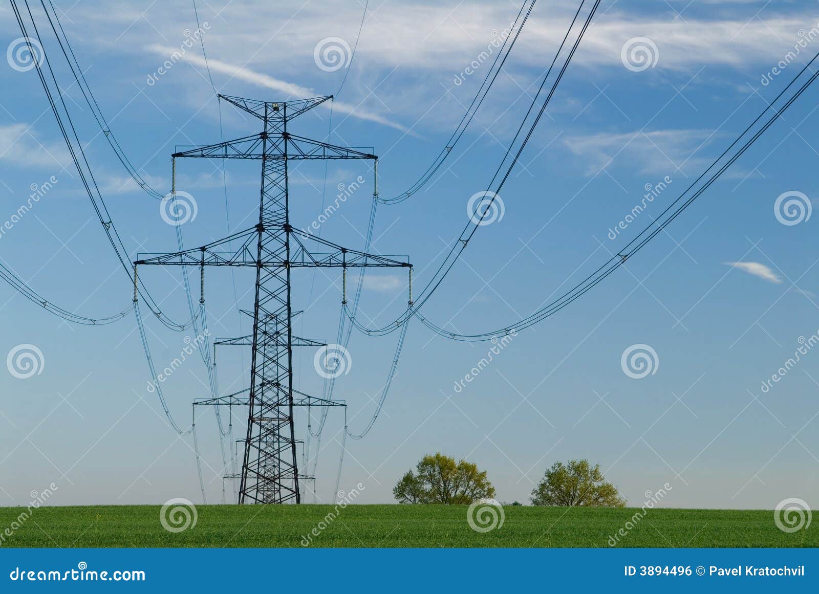 Electric pole stock photo. Image of overland, land, blue - 3894496