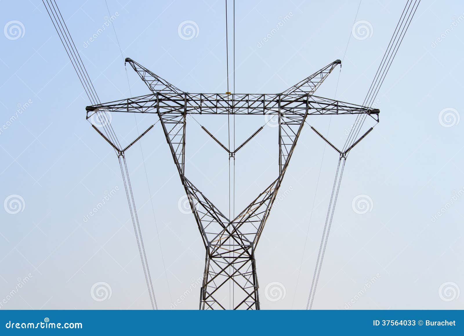 Electric Pole stock image. Image of energy, station, grid - 37564033