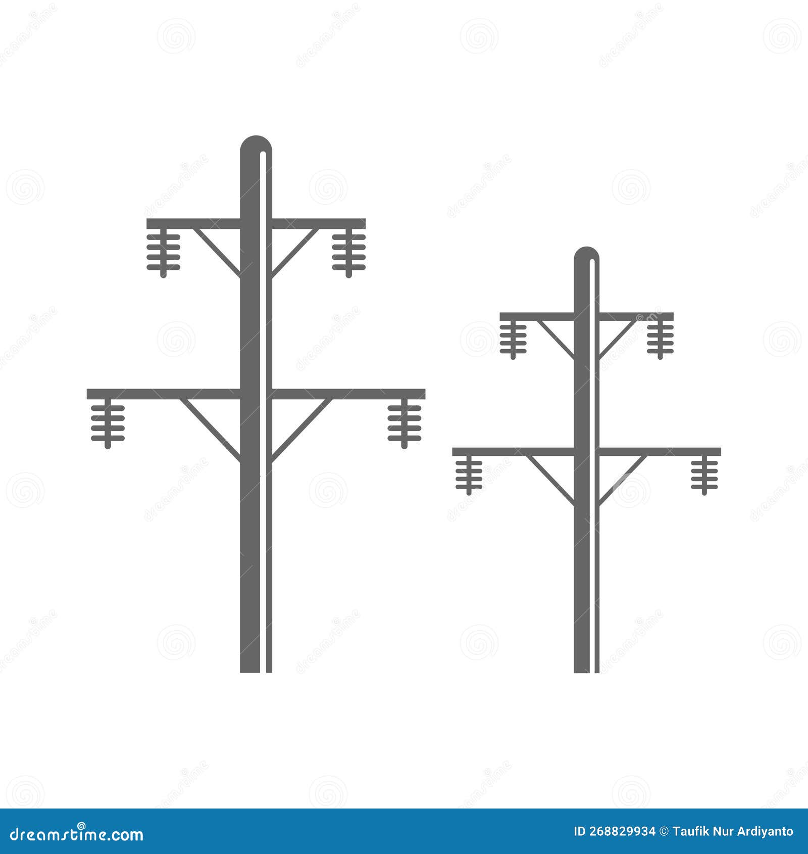 Electric pole icon design stock illustration. Illustration of wire ...