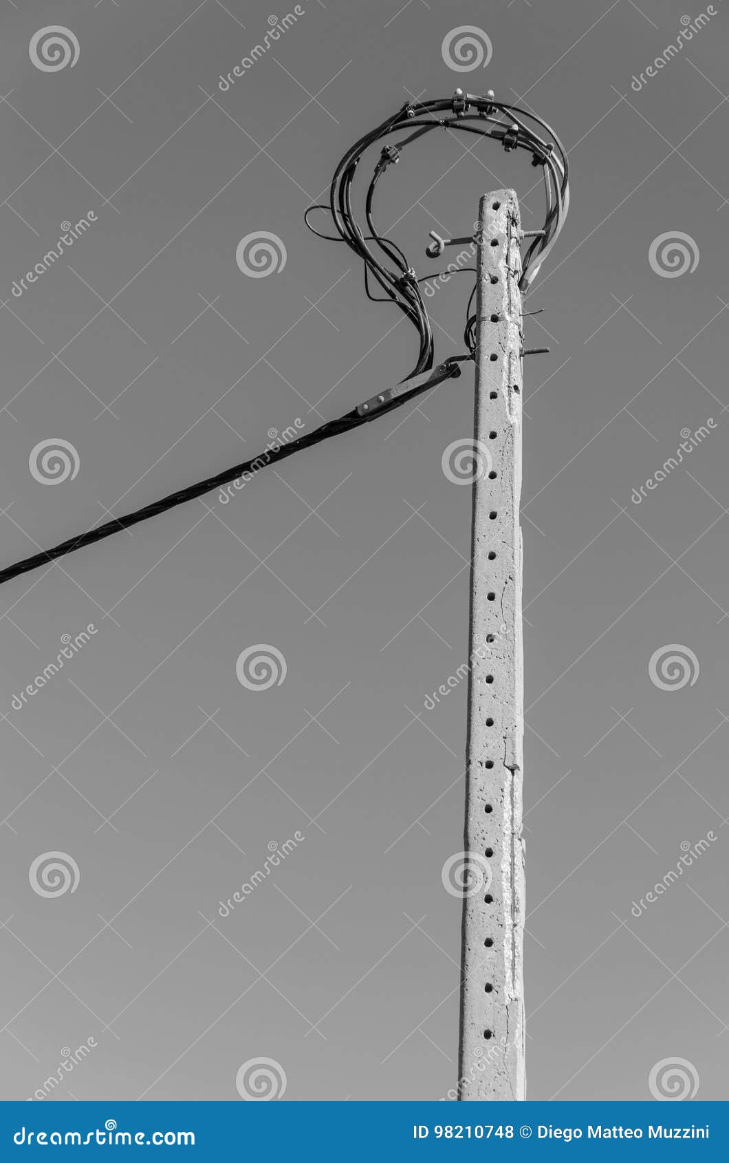 Electric pole with loop stock photo. Image of fashioned - 98210748