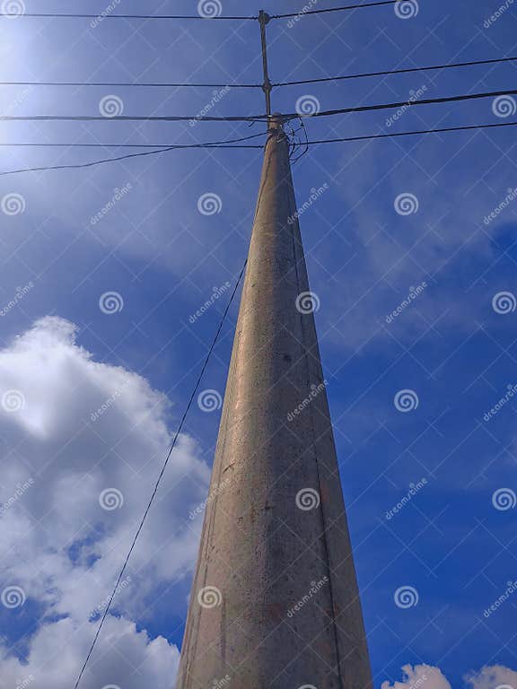 An electric pole stock image. Image of landmark, skyscraper - 266630851
