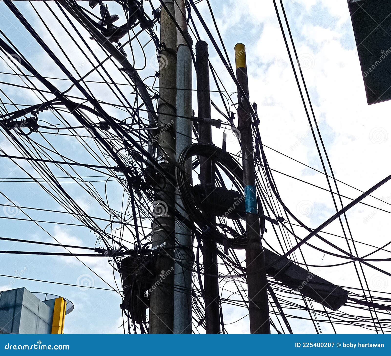 Messy Wires Poor Wiring Management Stock Image | CartoonDealer.com ...