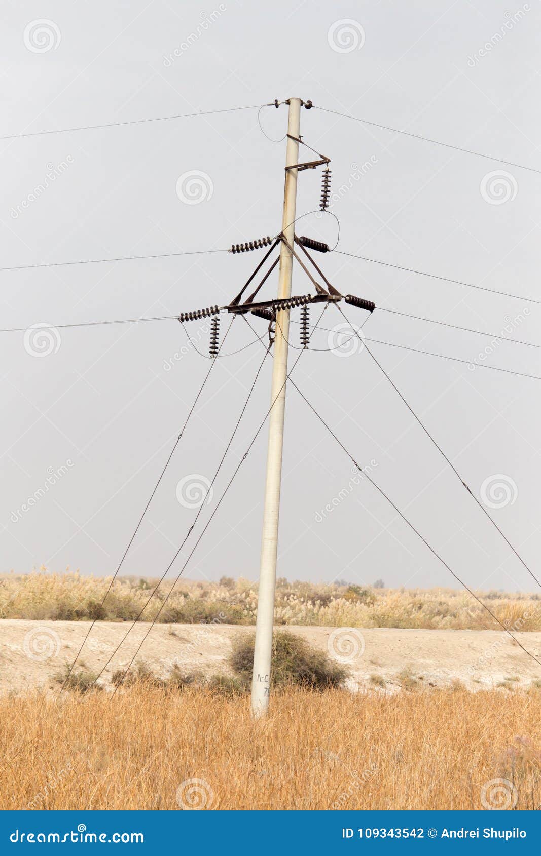 Electric poles in nature stock photo. Image of outside - 109343542