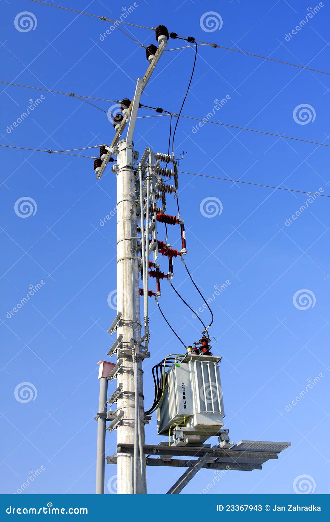 Electric post stock image. Image of supply, pole, electric - 23367943