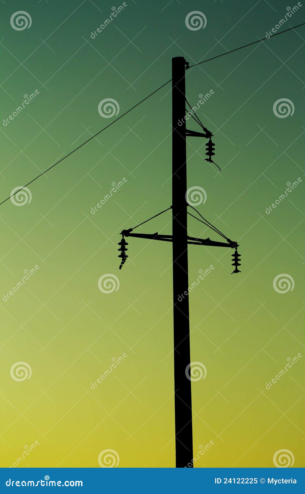 Electric post stock image. Image of construction, back - 24122225