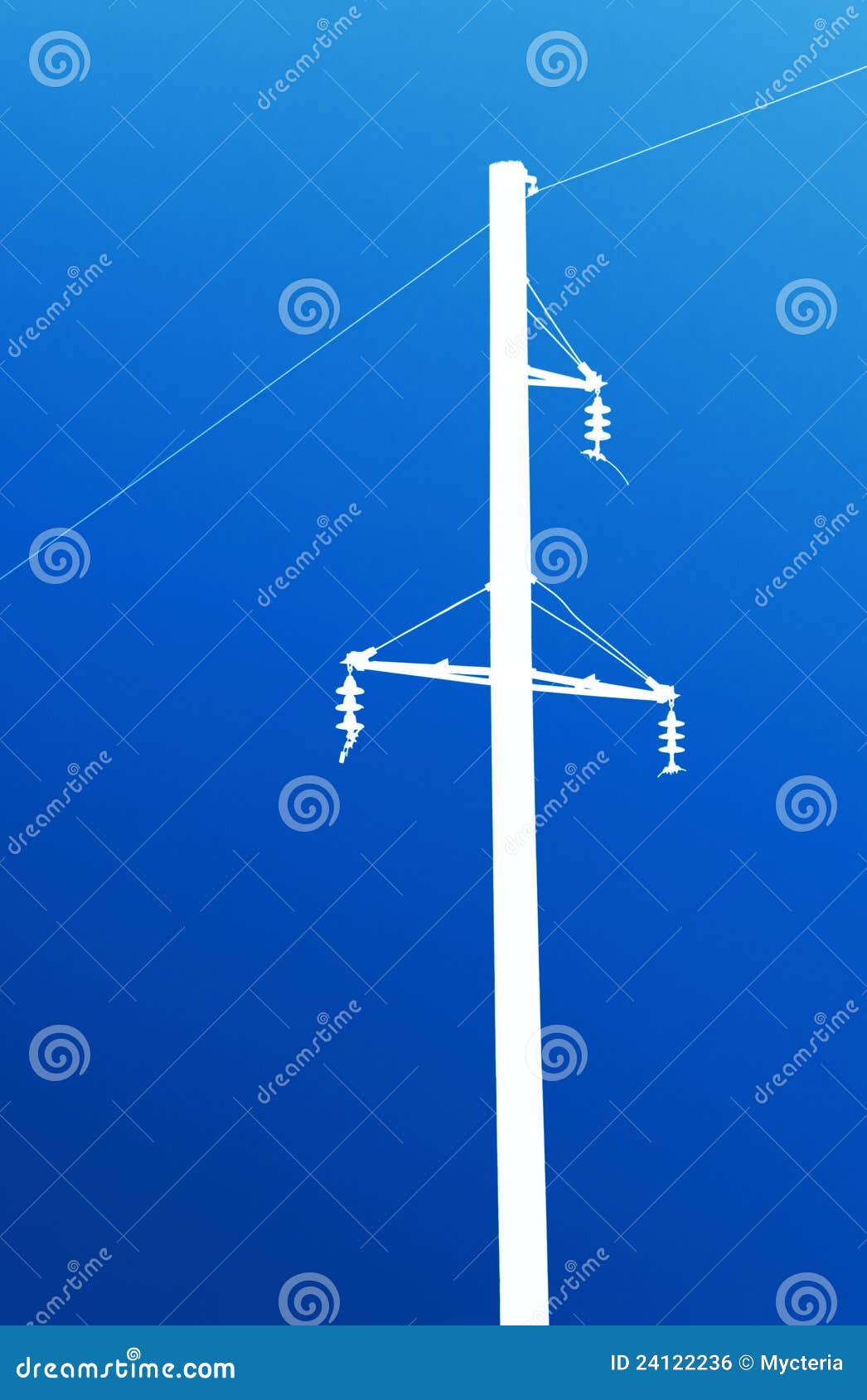 Electric post stock illustration. Illustration of angle - 24122236