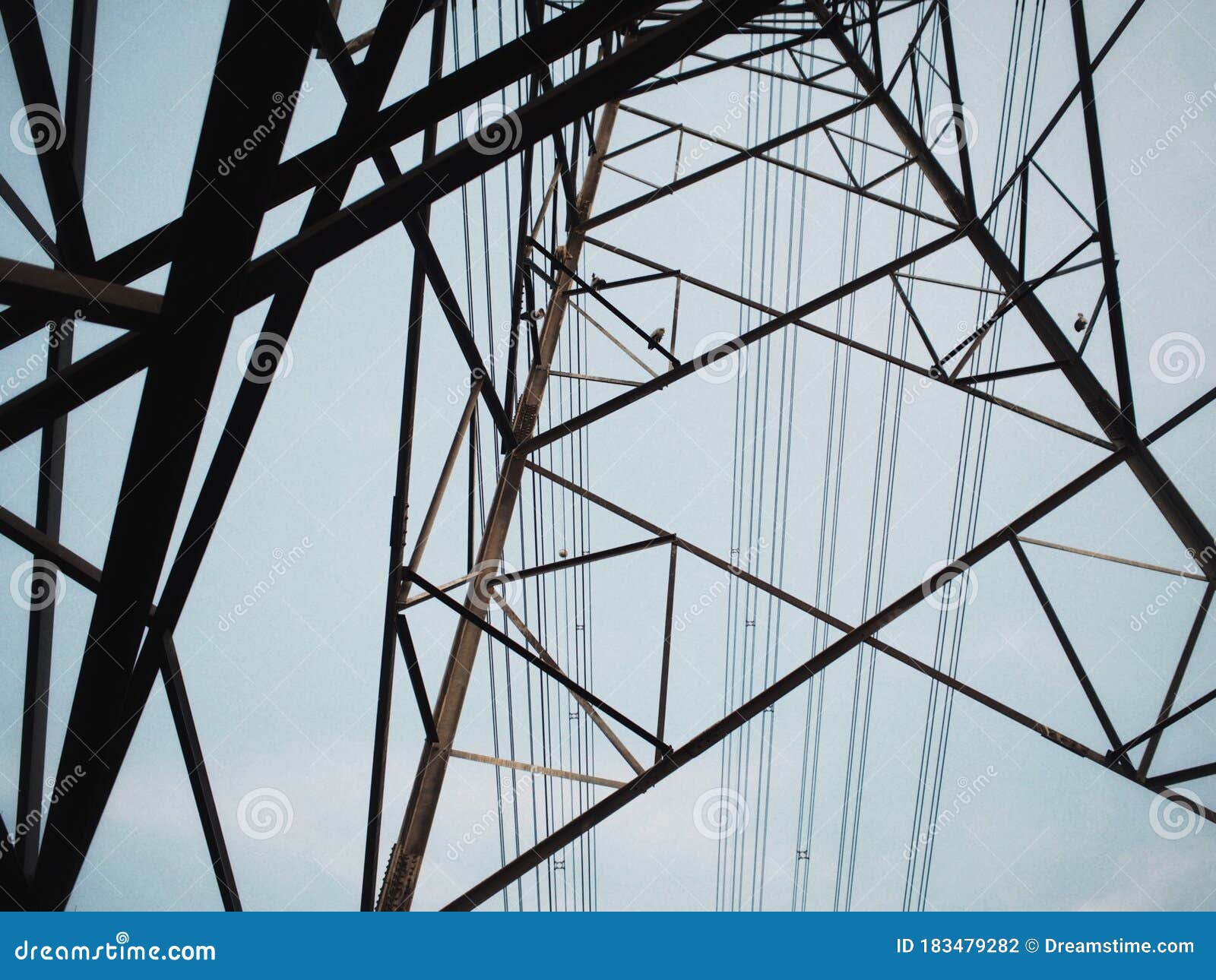 Electric Post stock photo. Image of tall, electric, alone - 183479282