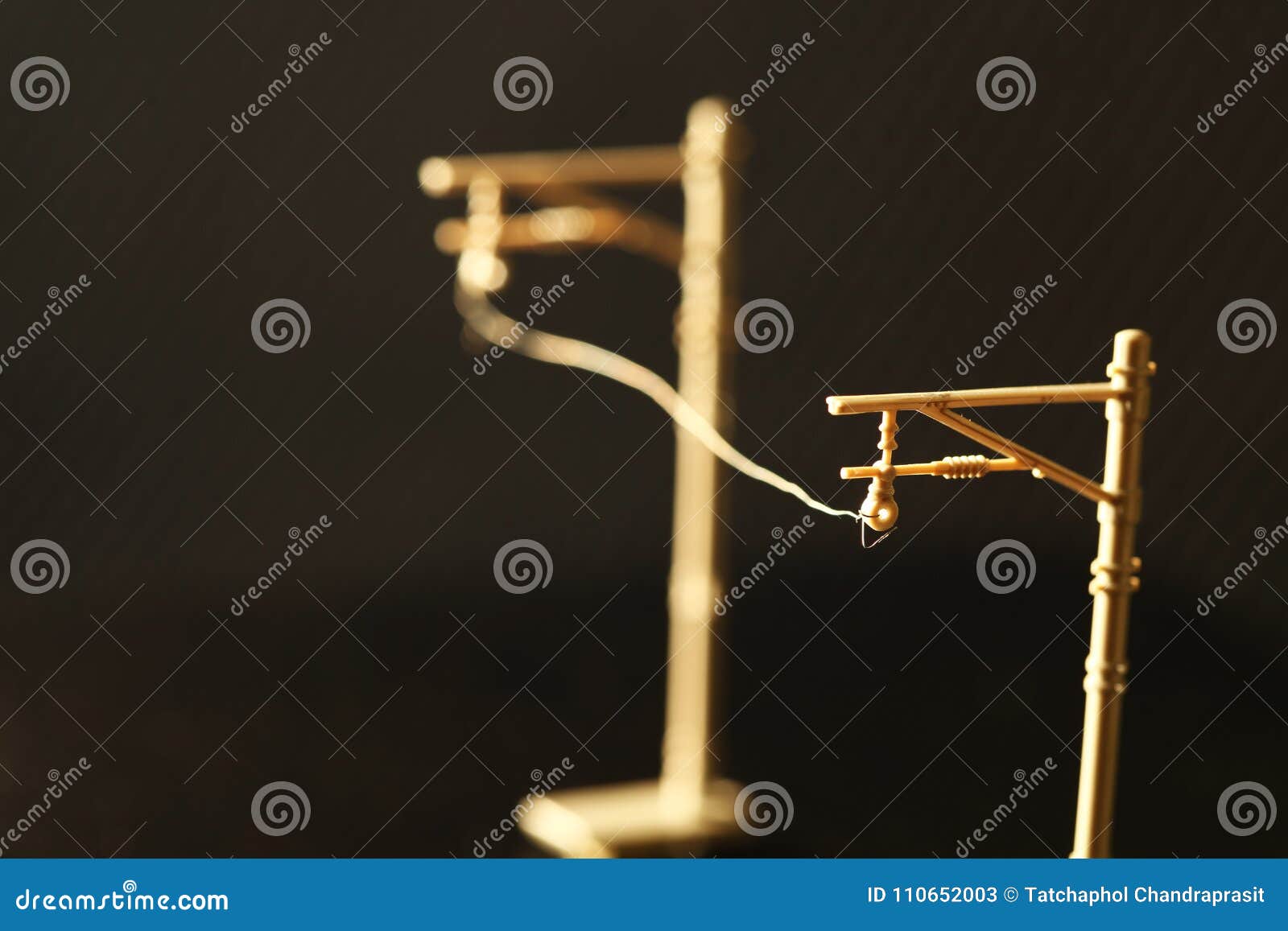 Electric post model scene. stock image. Image of miniature - 110652003