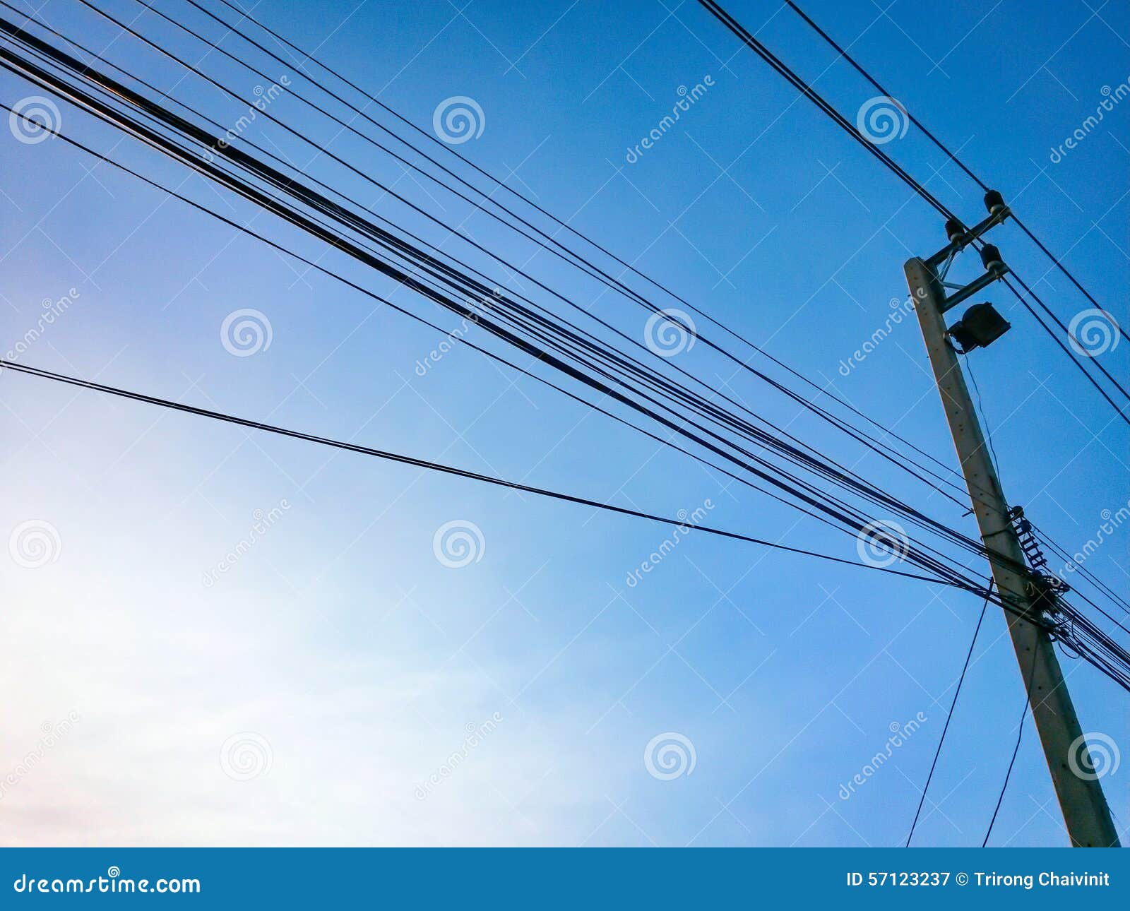 Electric post stock image. Image of wire, post, energy - 57123237
