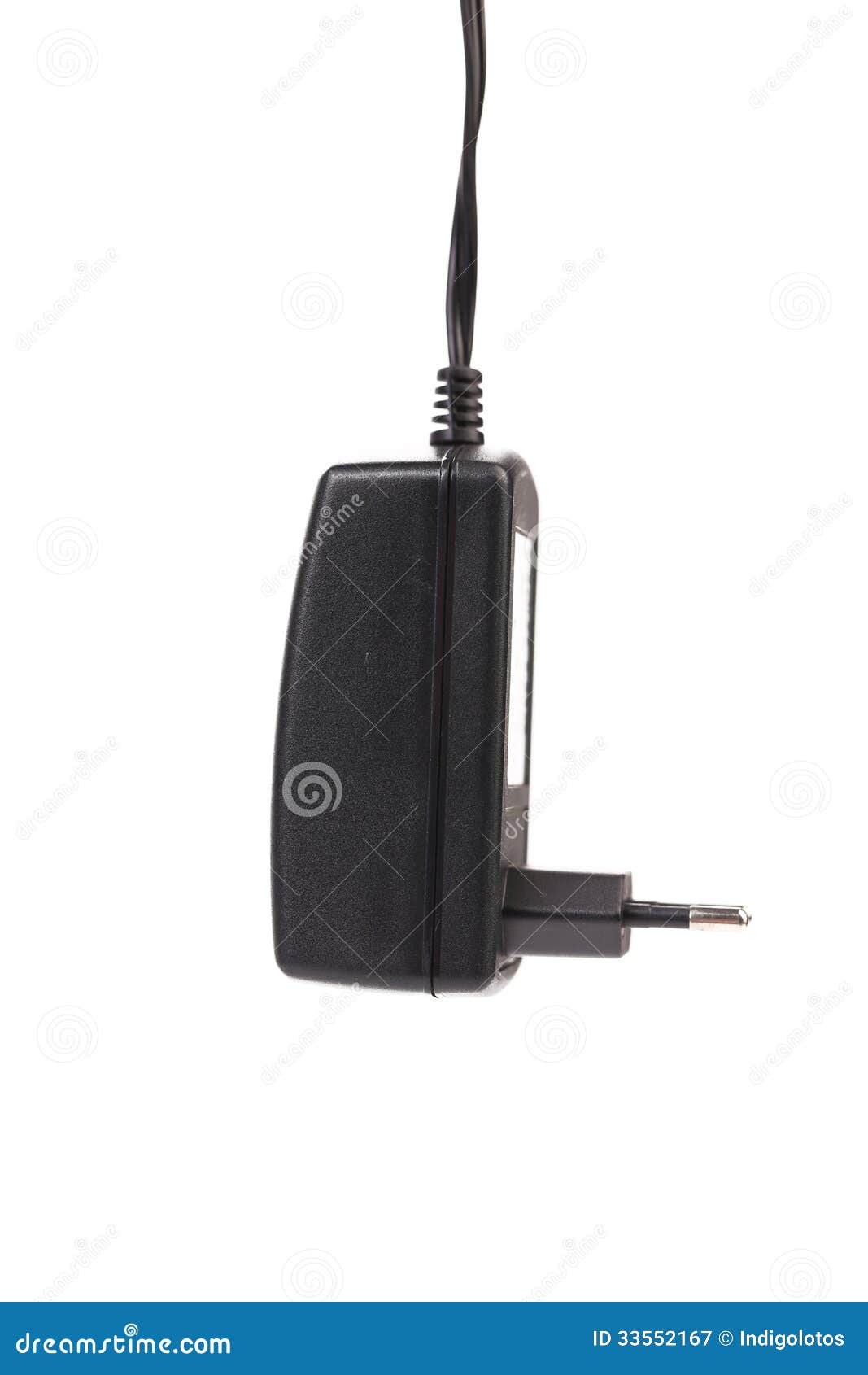 Electric Power Adapter. Close Up Stock Image - Image of power, cable ...
