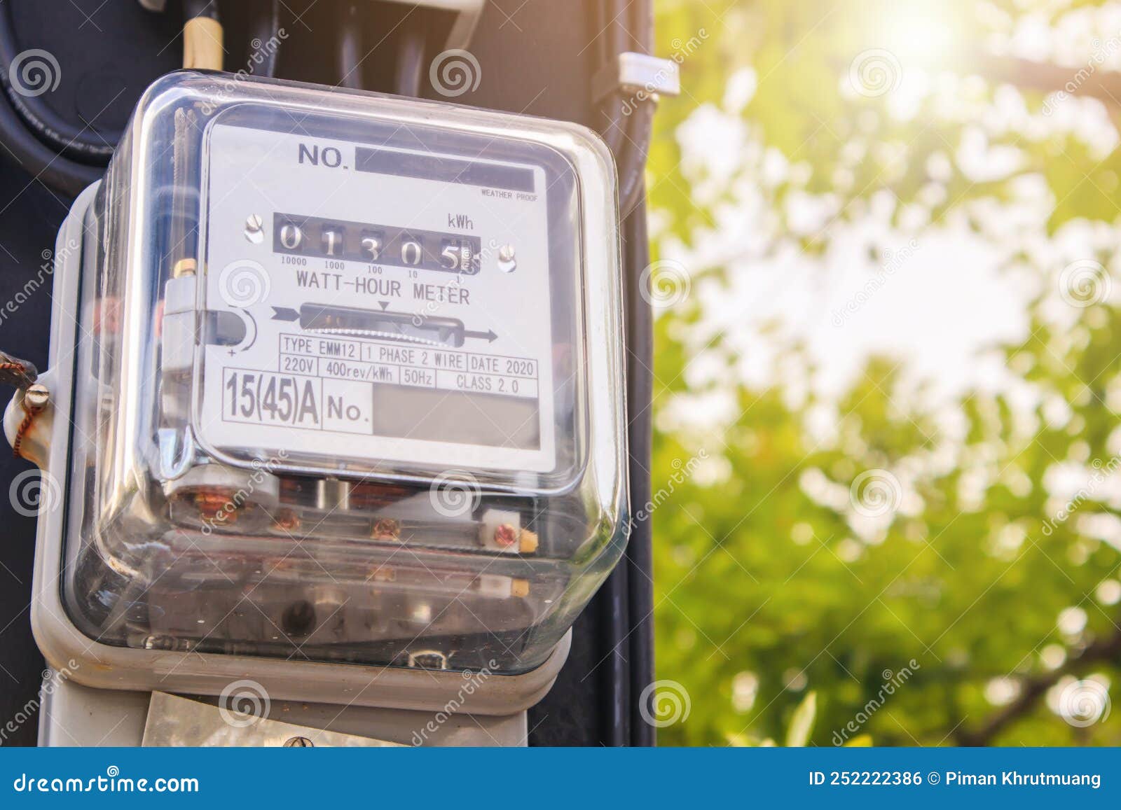 Electric Power Box Meter for Home Use Stock Photo - Image of appliance ...