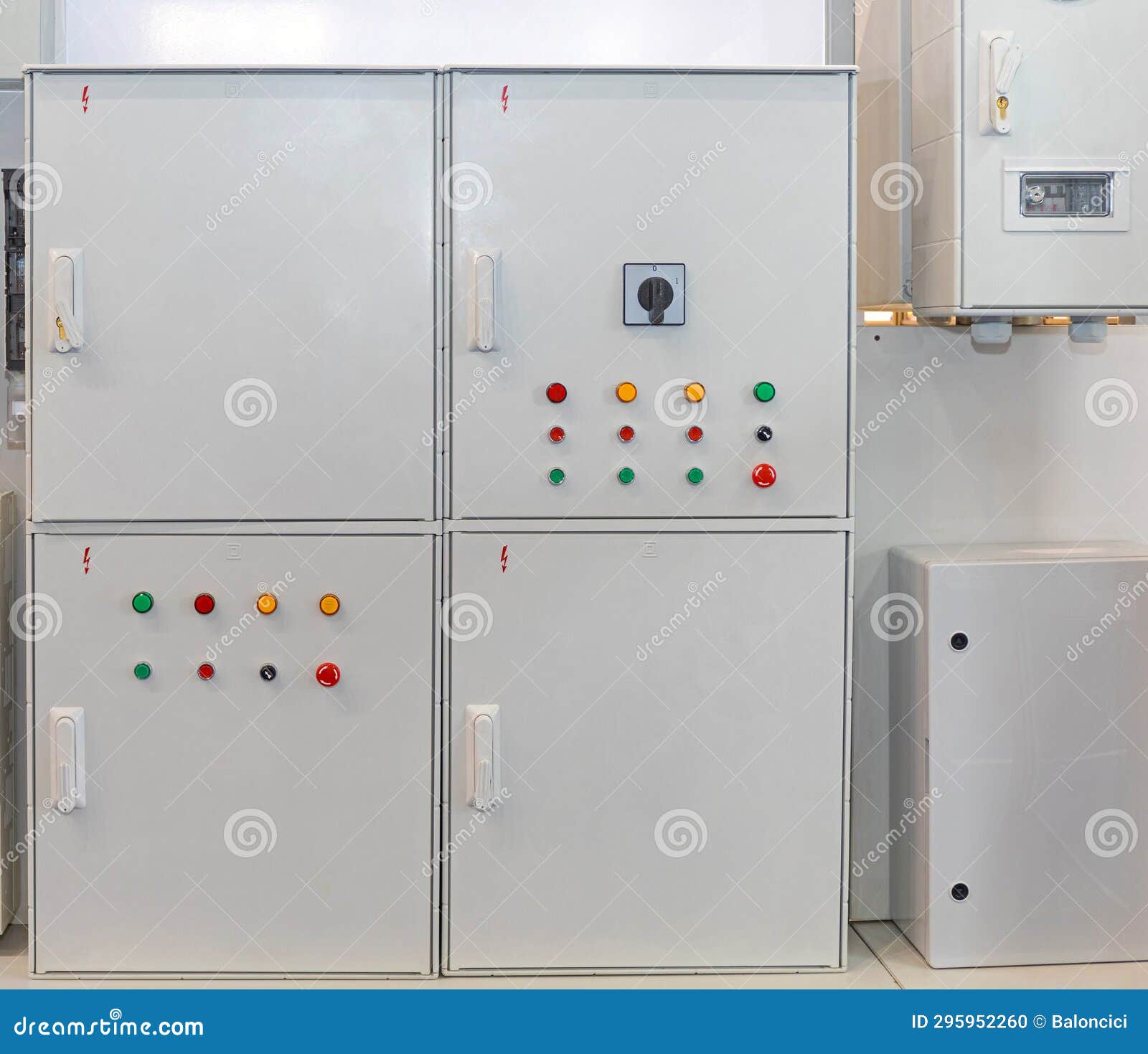 Electric Power Boxes stock photo. Image of control, light - 295952260