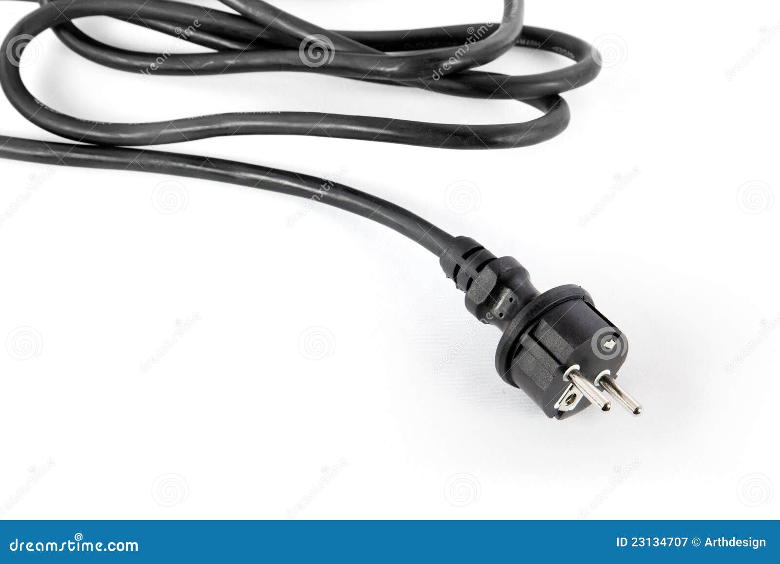 Electric power cable stock image. Image of socket, electro - 23134707
