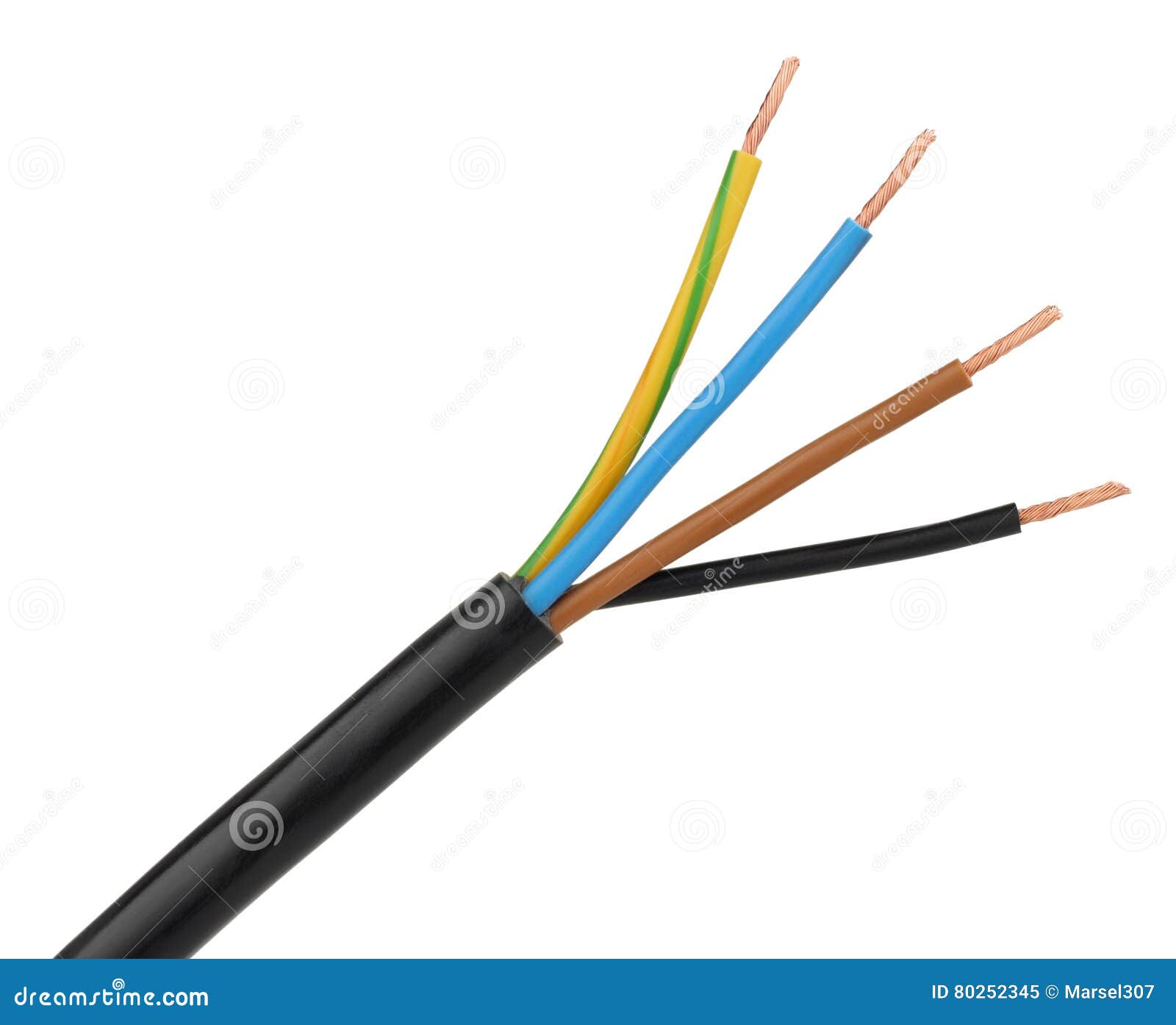 Electric power cable stock image. Image of electrical - 80252345