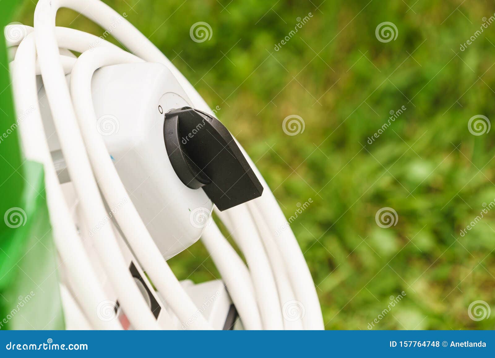 Electric Power Cable Wire with Switch Stock Photo - Image of power ...