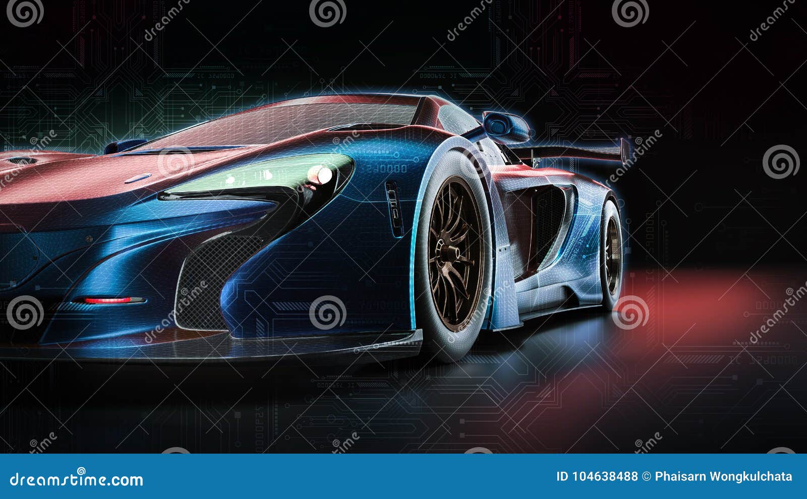 Electric power car. stock illustration. Illustration of electronic ...