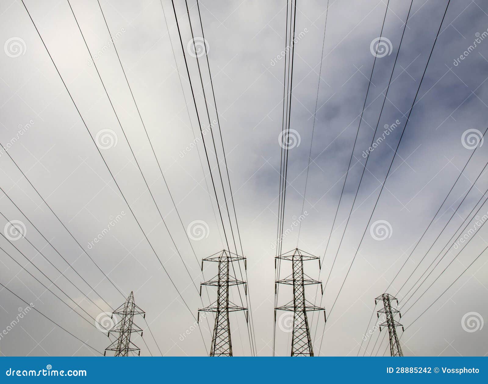 Electric Power clouds stock photo. Image of industry - 28885242