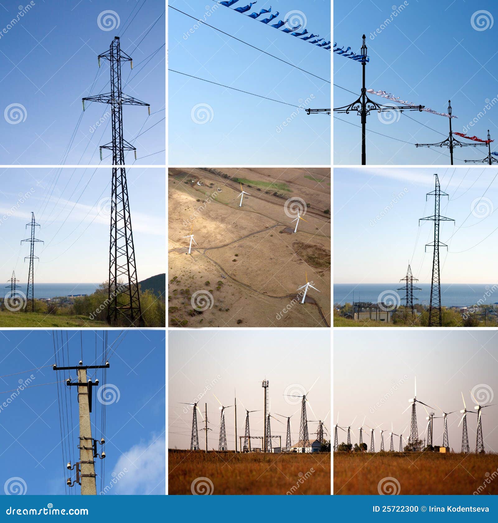 Electric power collage stock photo. Image of environmental - 25722300