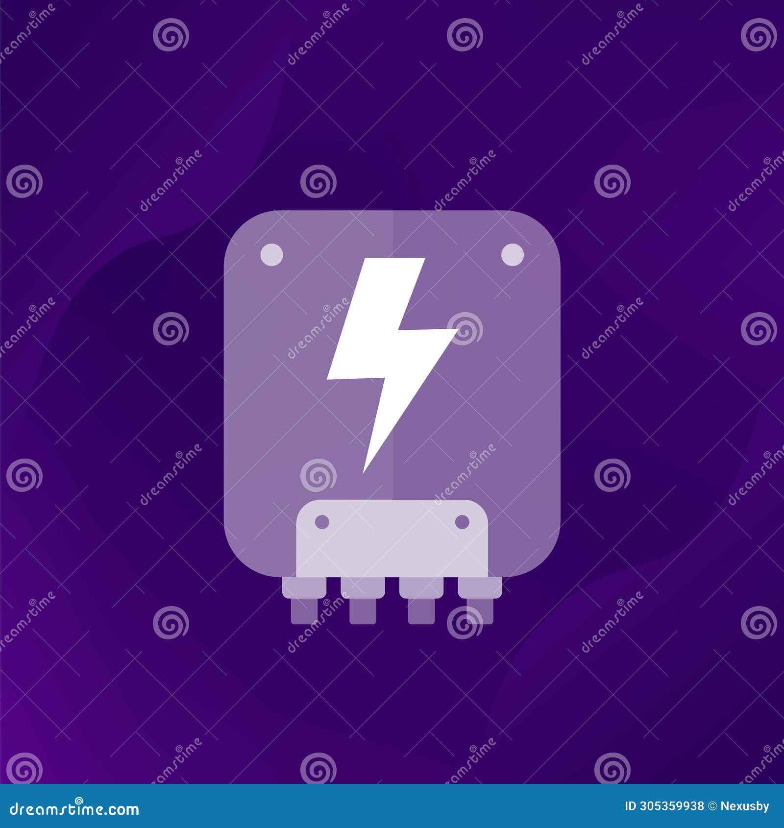 Electric Power Control Box Vector Icon Stock Illustration ...