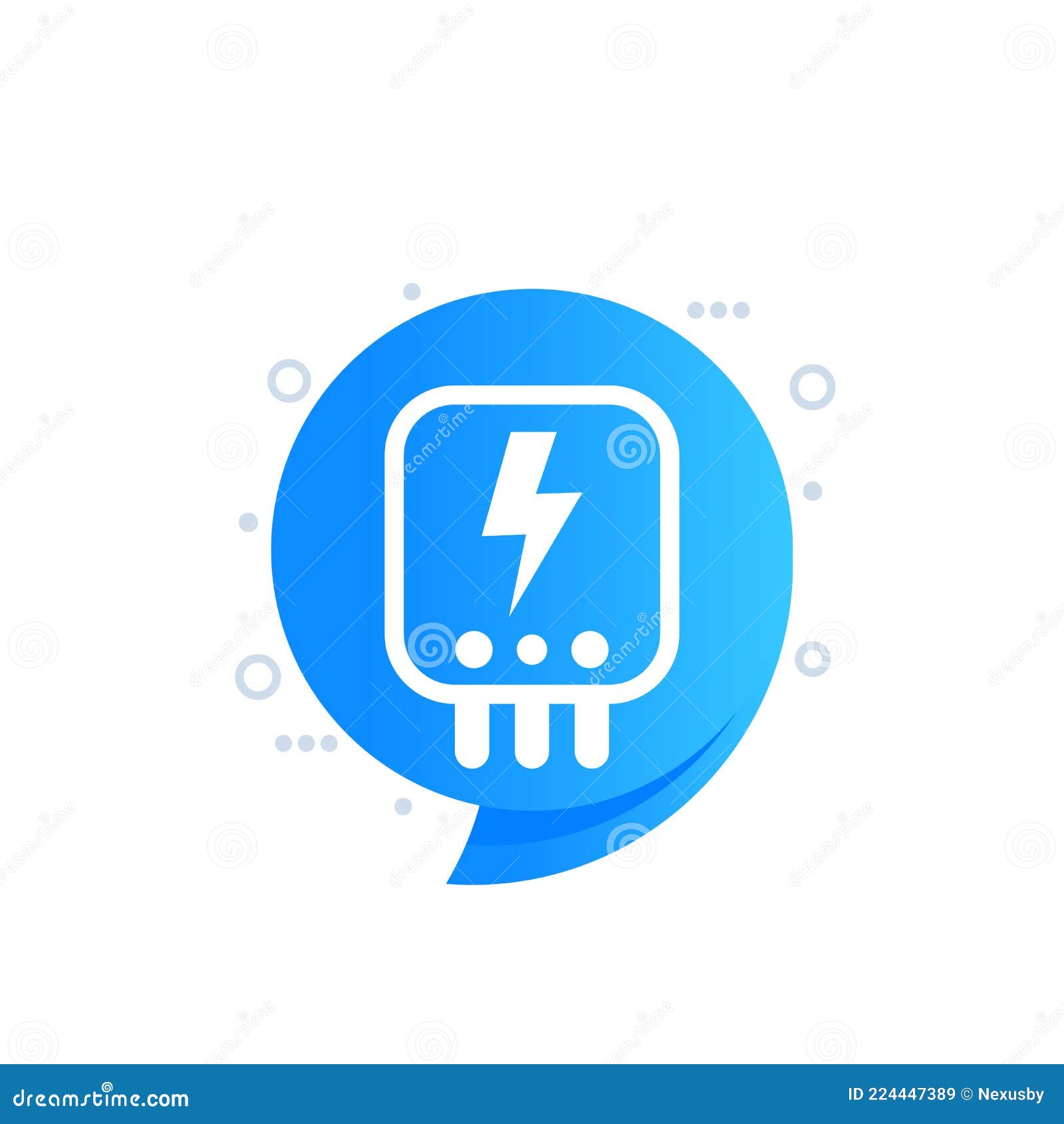 Electric Power Control Panel Icon Stock Vector - Illustration of ...