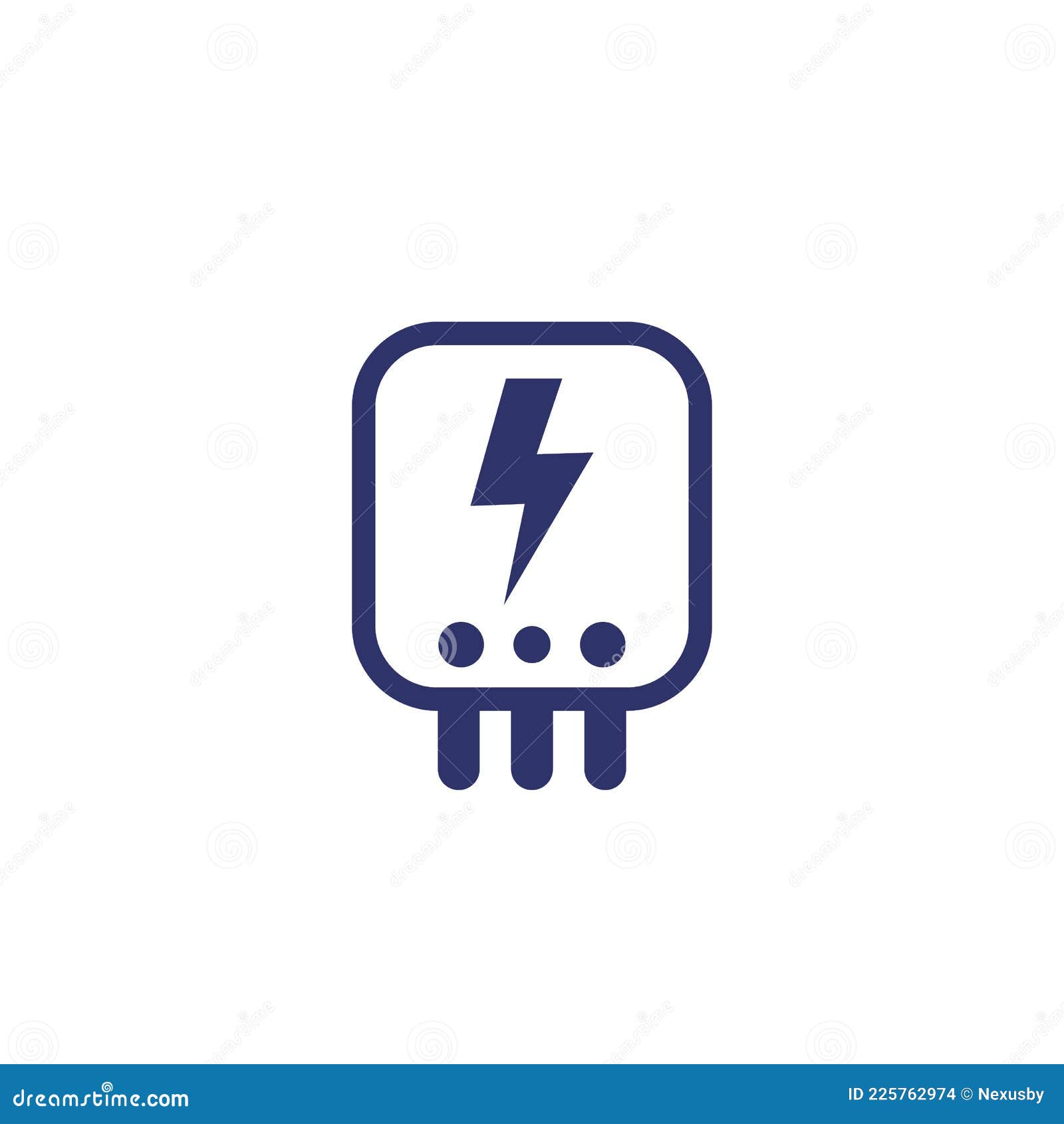Electric Power Control System Icon Stock Vector - Illustration of ...