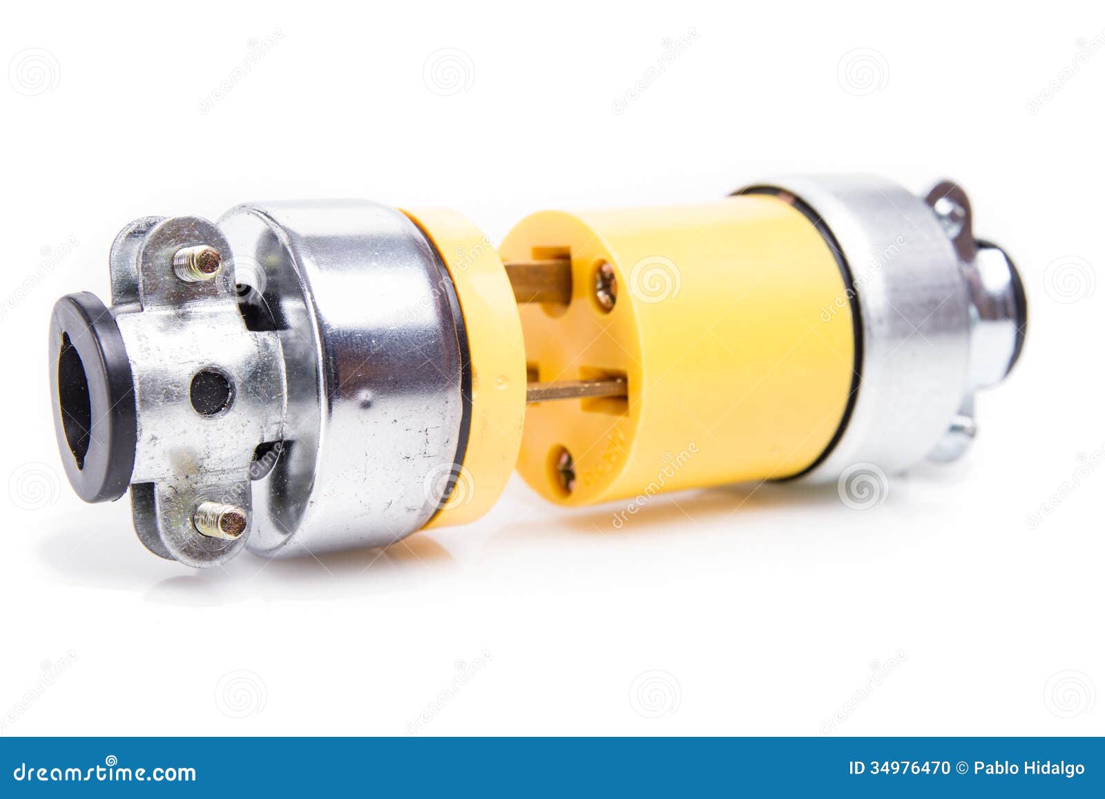 Electric power cord socket stock photo. Image of holes - 34976470