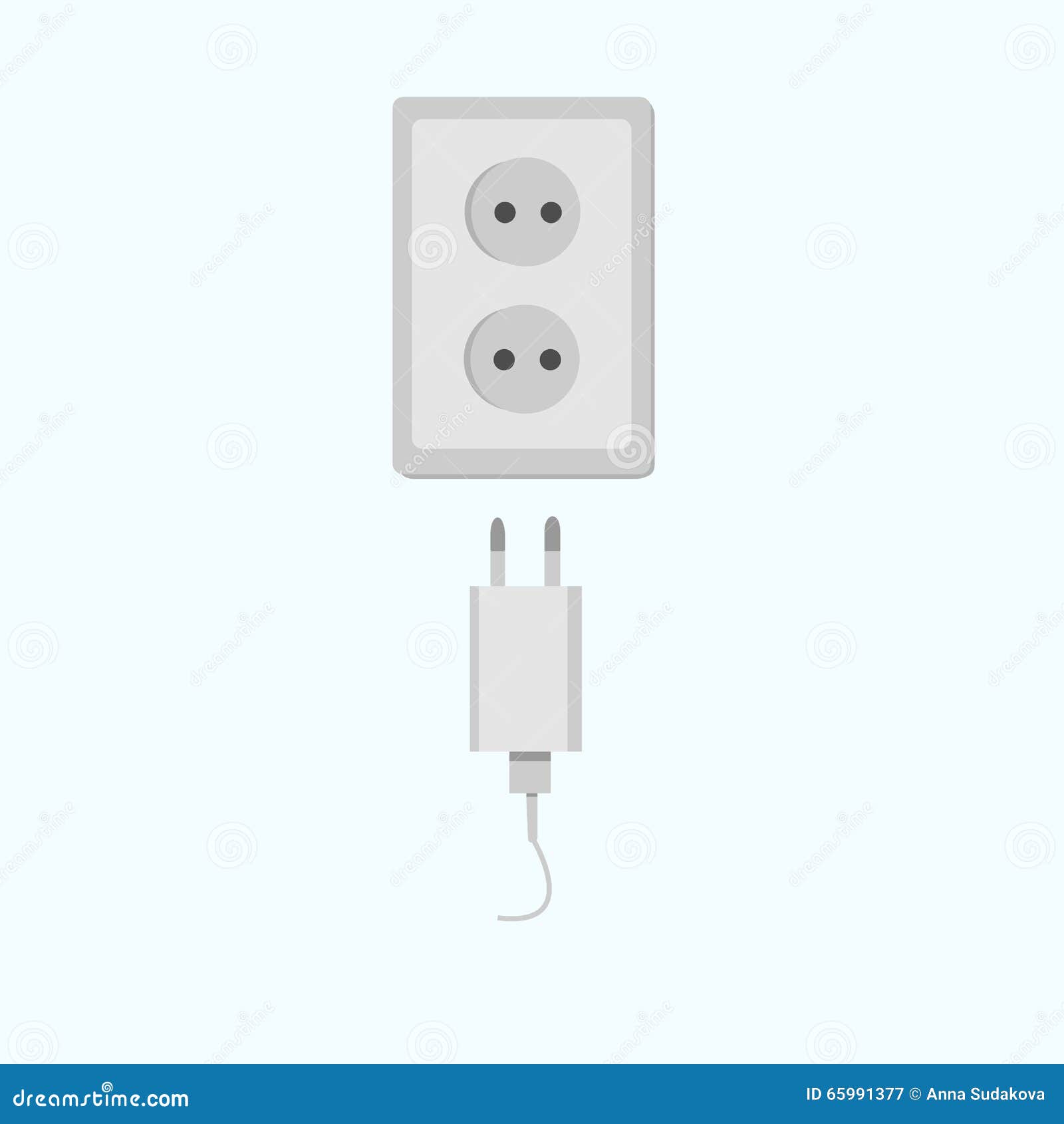 Electric Power Electricity Plug and Socket Stock Vector - Illustration ...