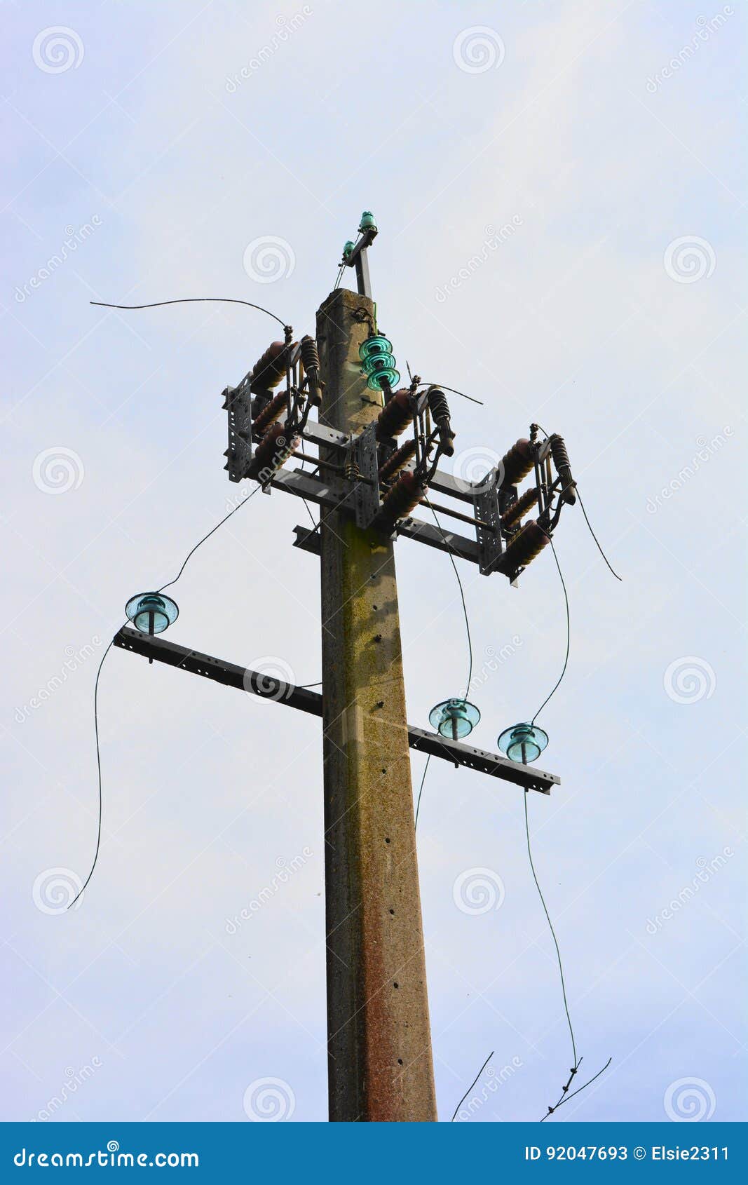 Electric power stock image. Image of antiquated, wires - 92047693