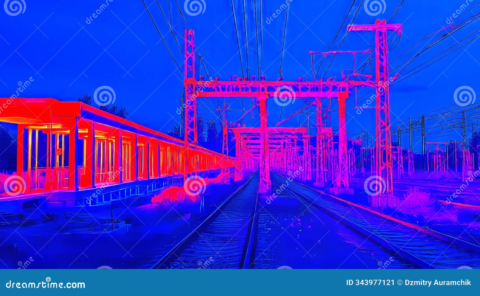 Electric Power Energy Background Illustration Voltage Current ...