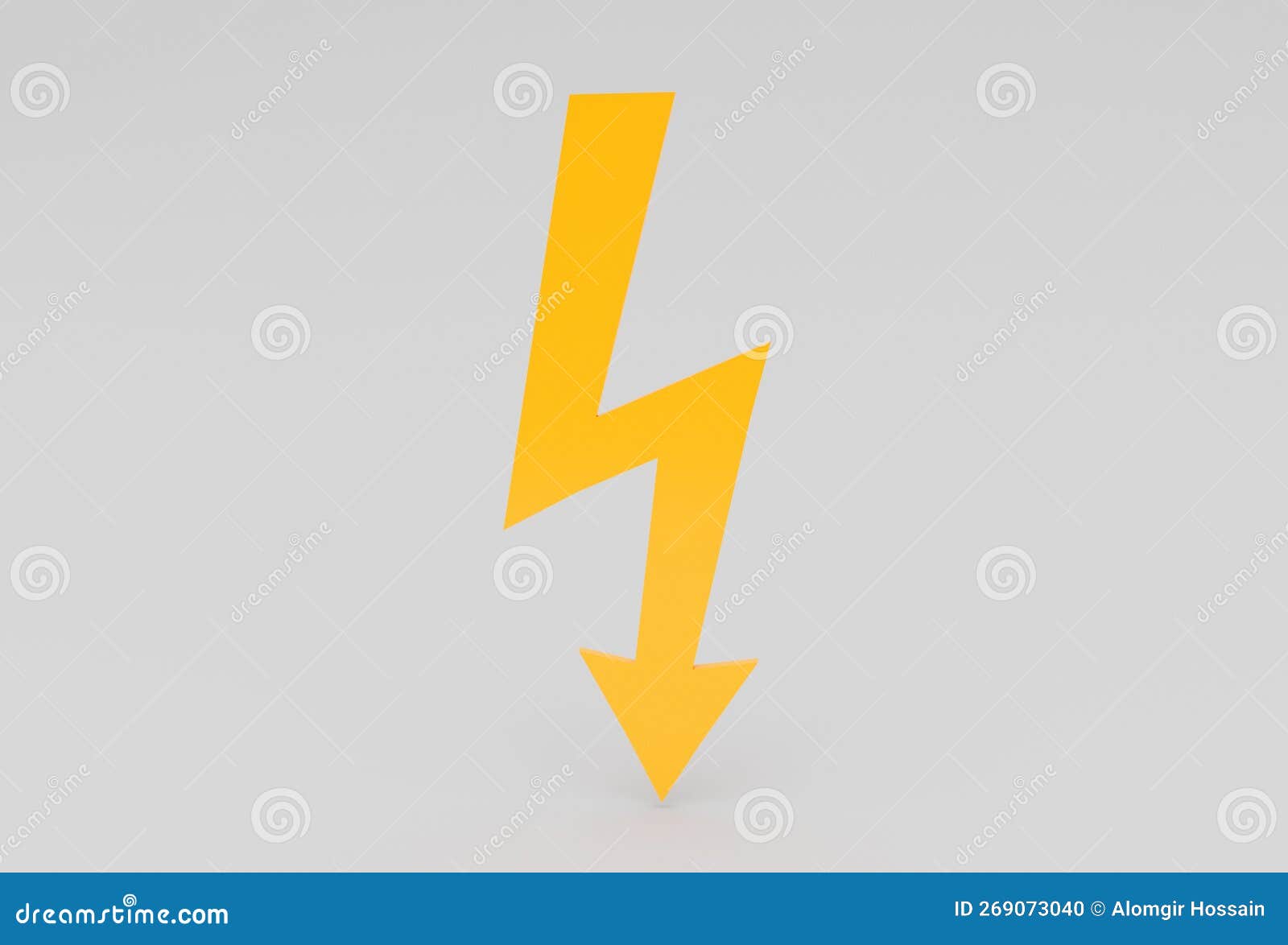 Electric Power, Energy Icon Minimal 3d Rendering on White Background ...
