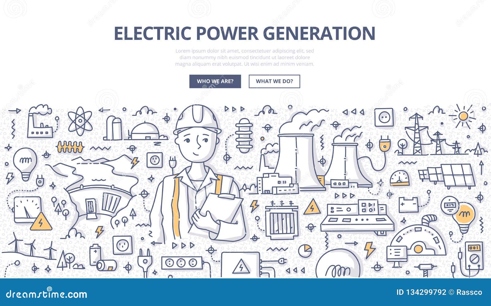 Power Generation Concept Designs Cartoon Vector | CartoonDealer.com ...