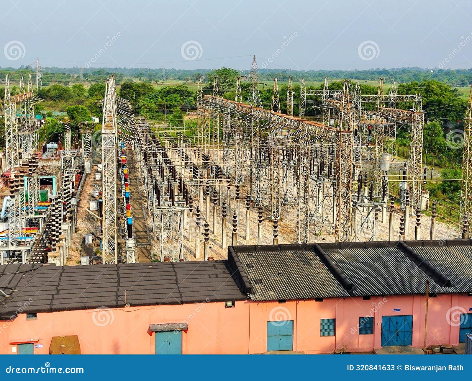 Electric Power Grid Distribution Centre in India HD Stock Image - Image ...