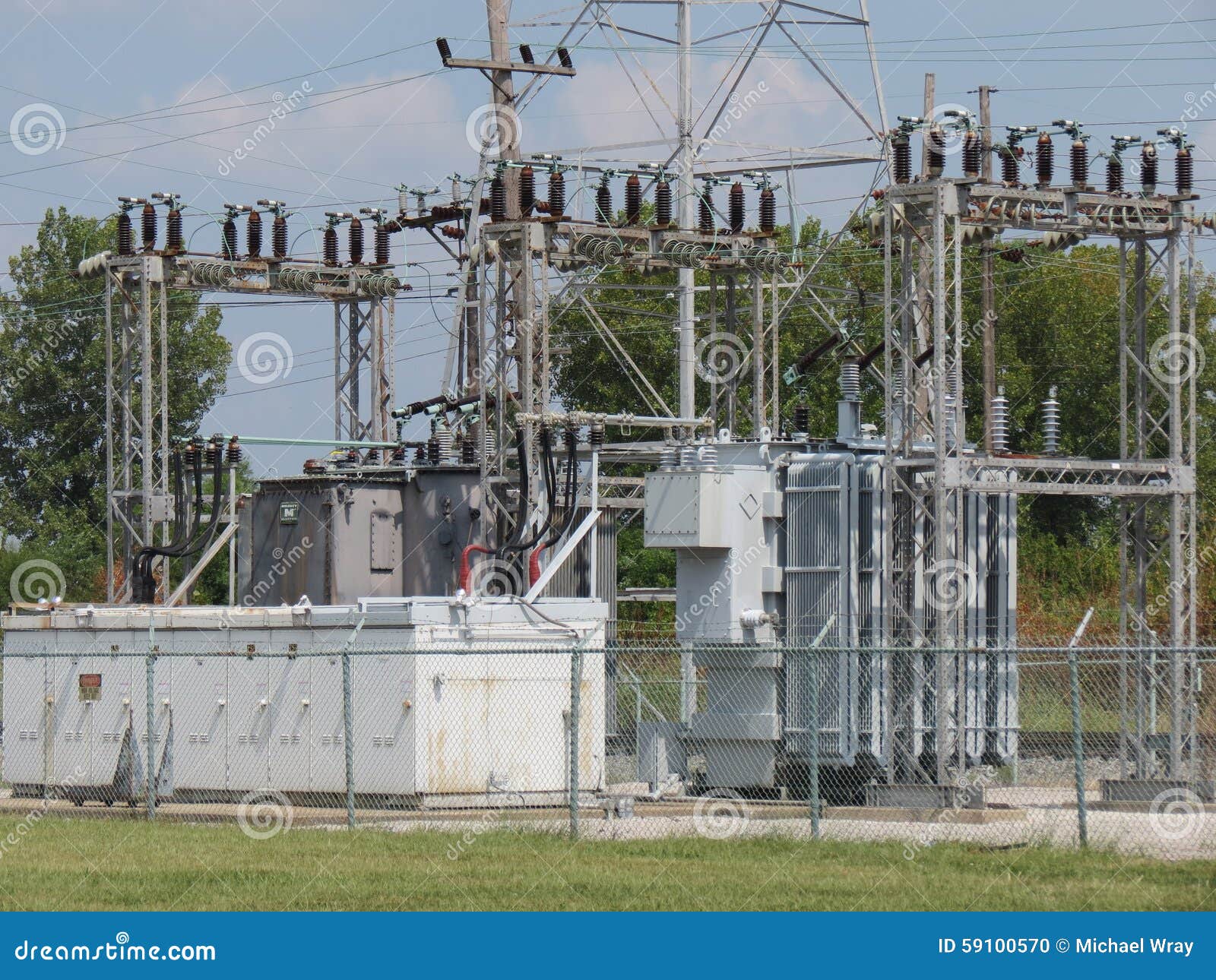 Electric power grid stock photo. Image of transformer - 59100570