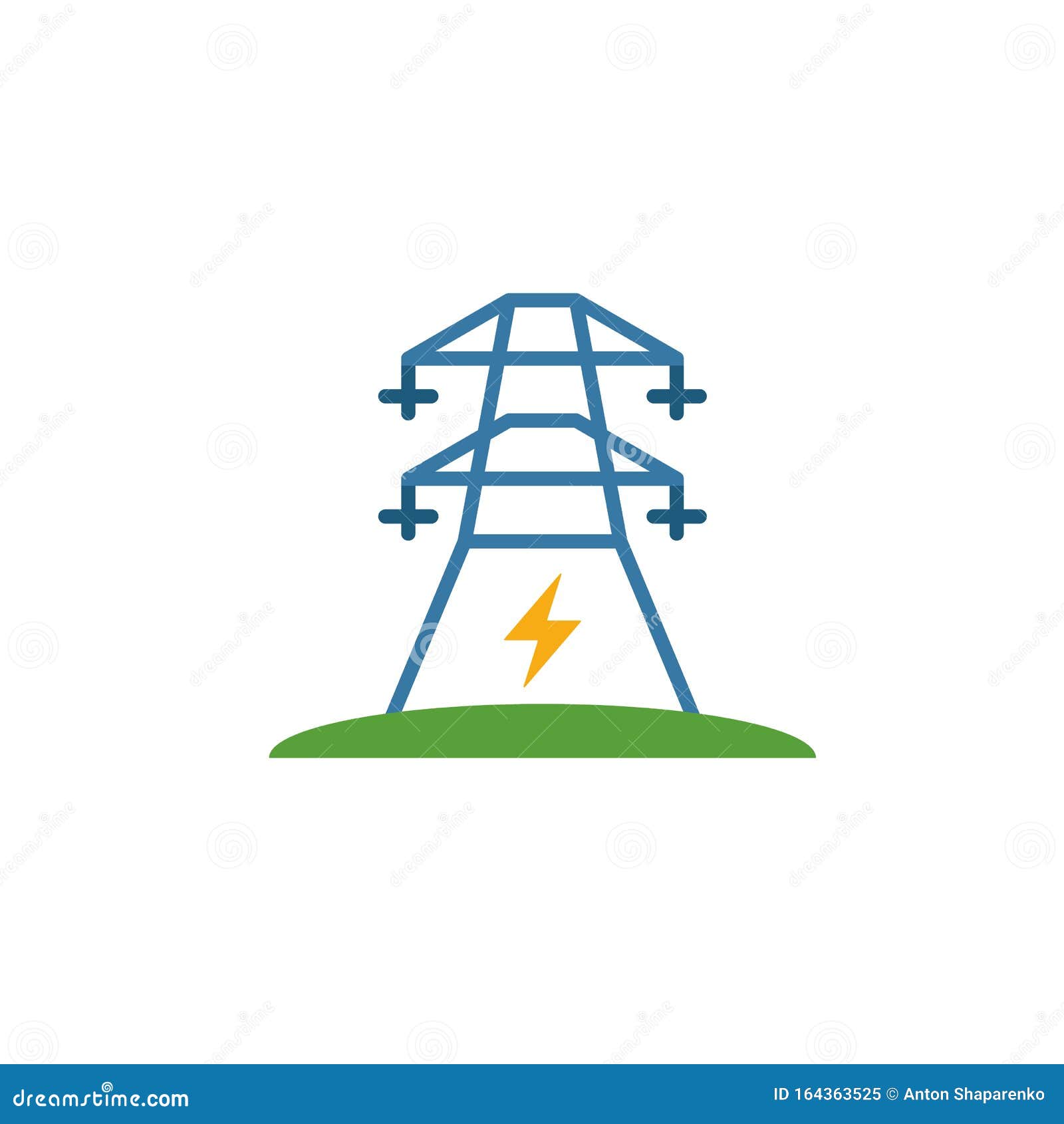 Electric Power Icon. Simple Flat Element from Power and Energy ...