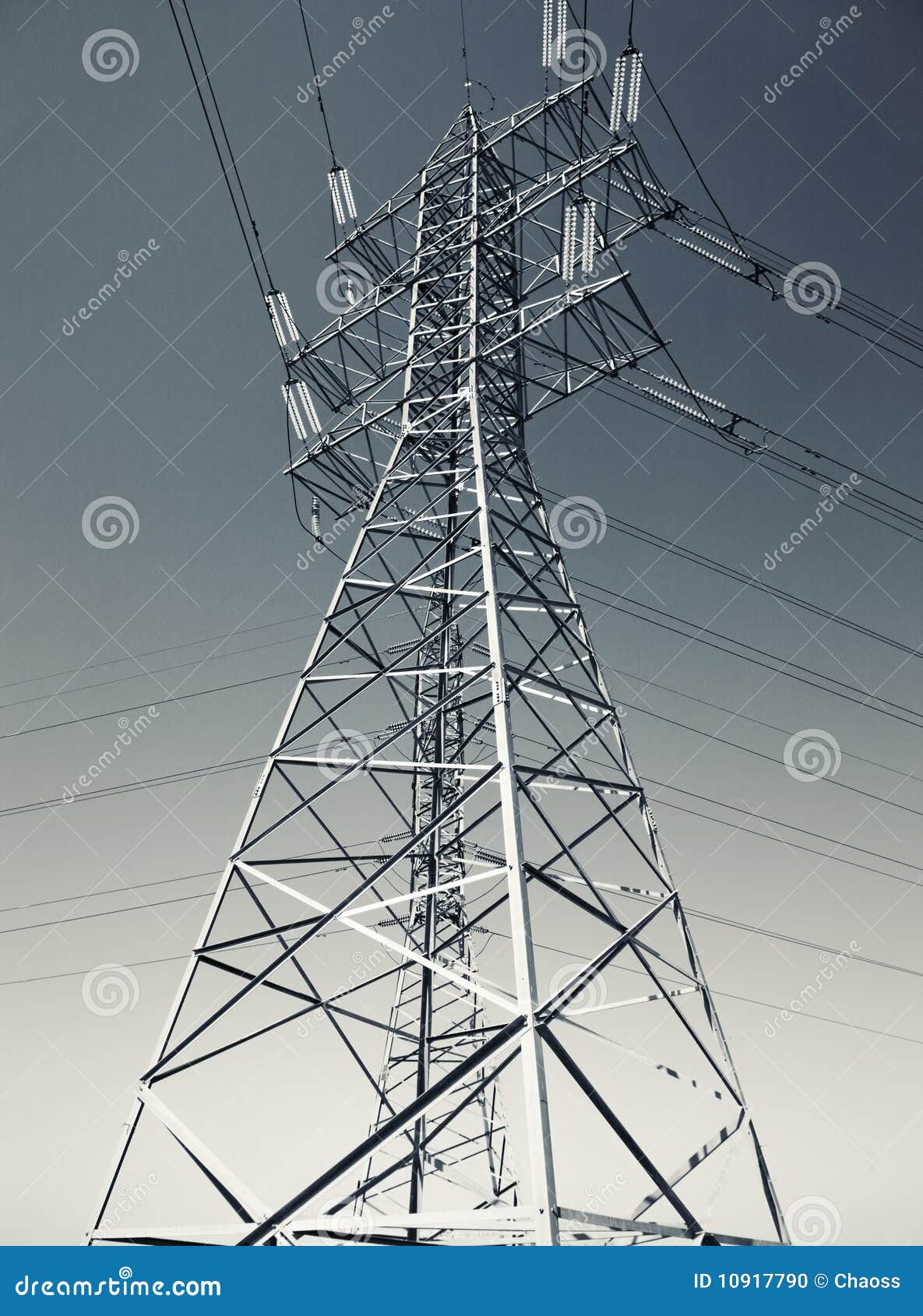 Electric power line stock photo. Image of industrial - 10917790
