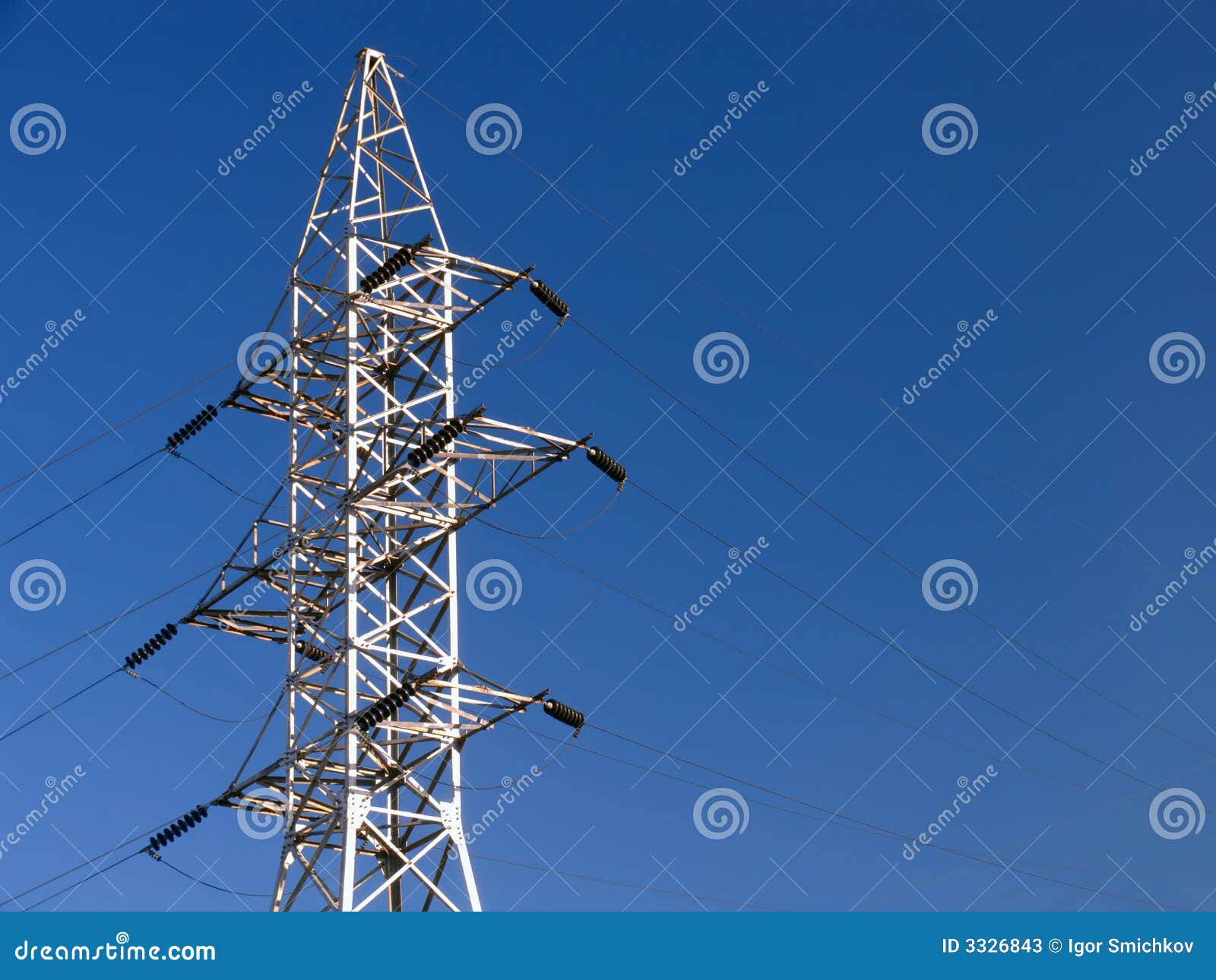 Electric power line stock image. Image of industry, beautiful - 3326843