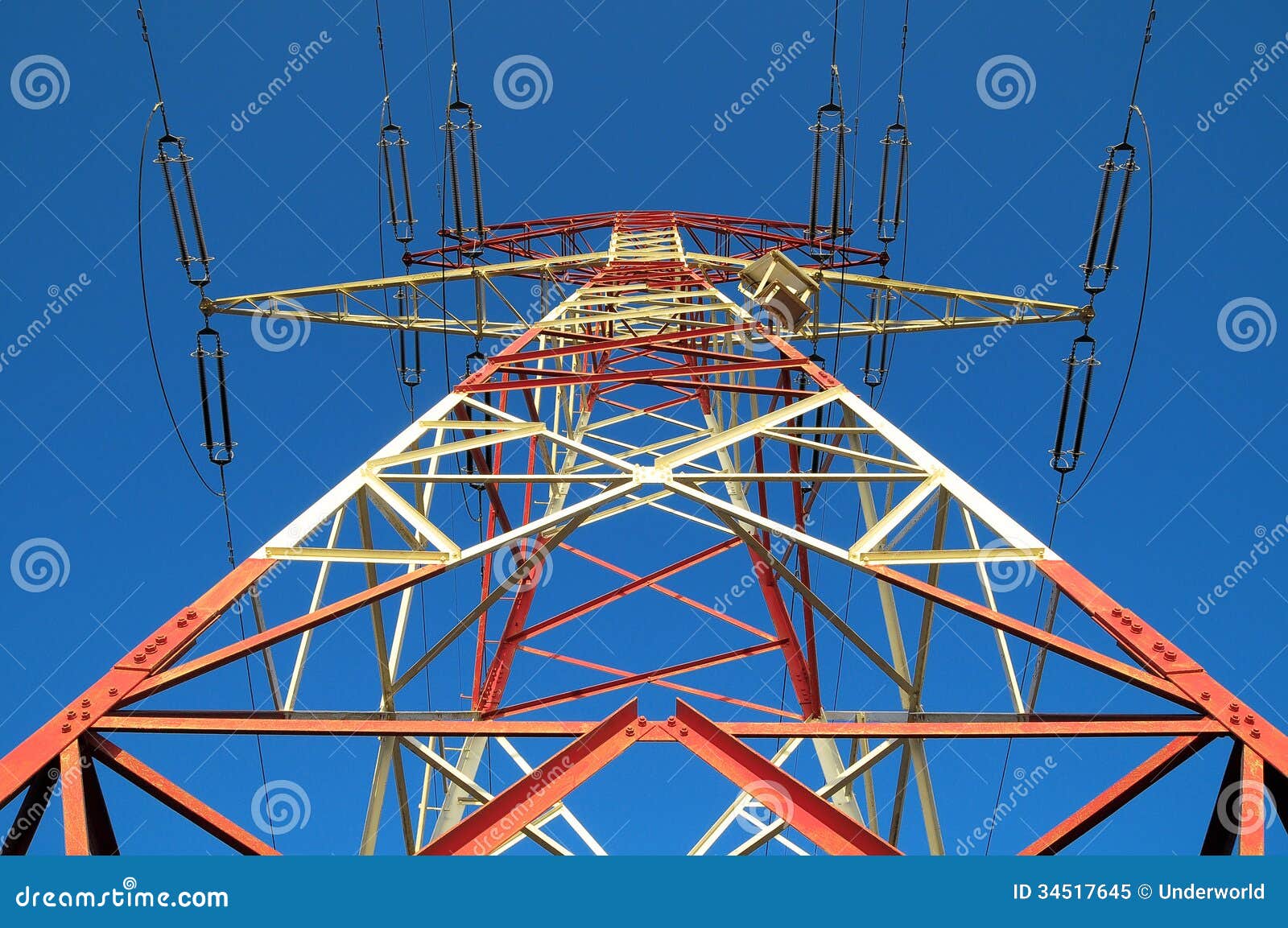 Electric Power Line Pylon stock image. Image of industrial - 34517645