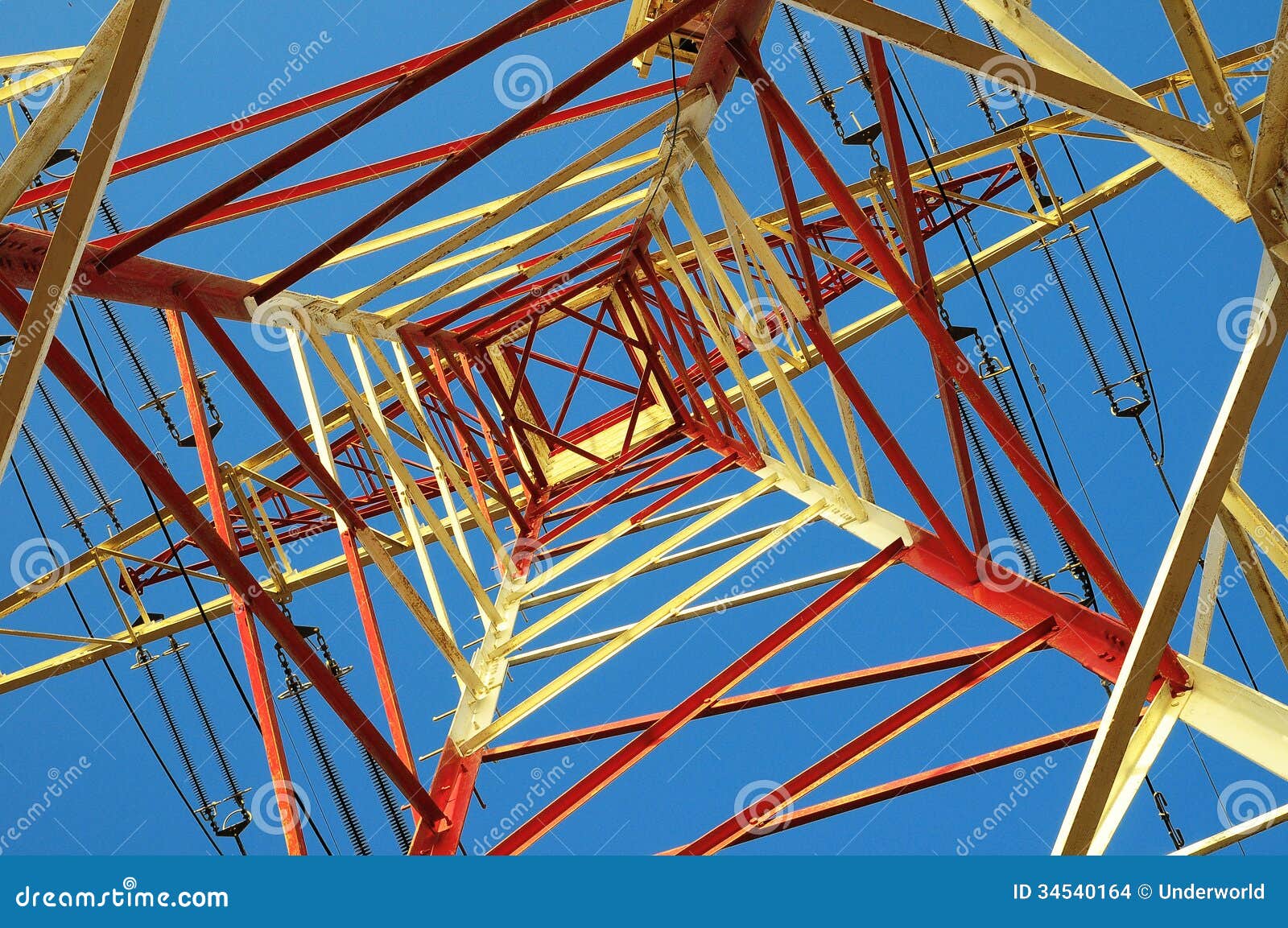 Electric Power Line Pylon stock photo. Image of network - 34540164