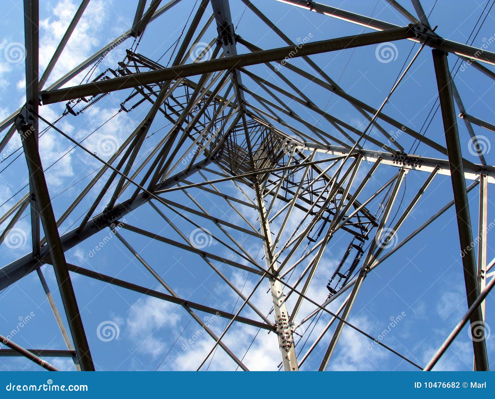 Electric power line tower stock photo. Image of transmission - 10476682