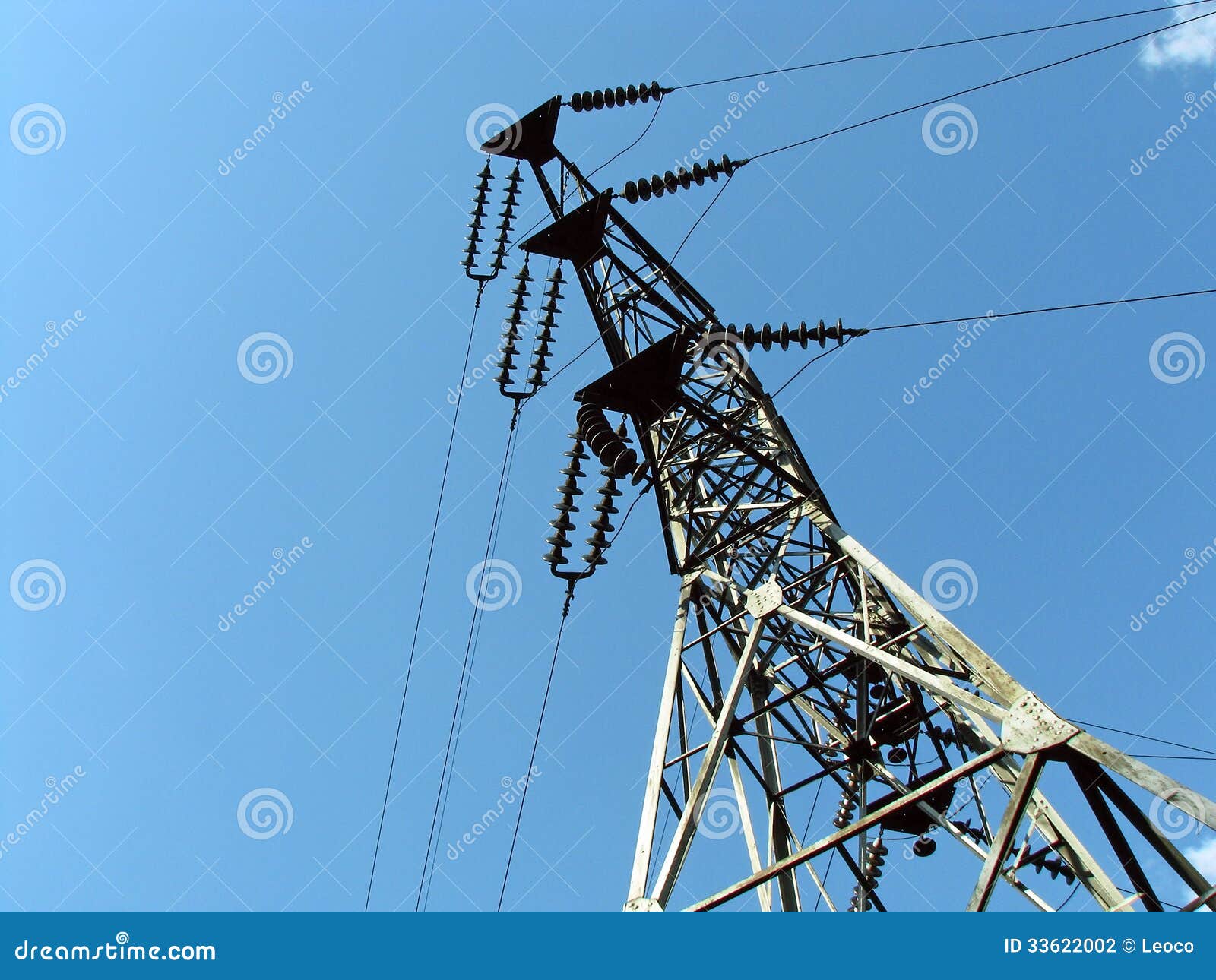 The electric power line stock photo. Image of power, construction ...