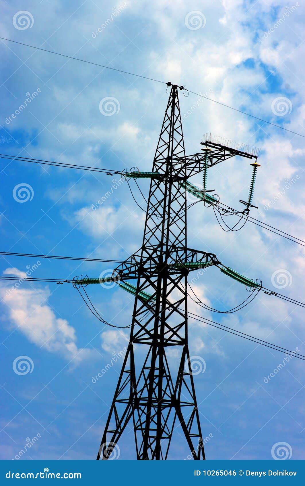 Electric power lines stock photo. Image of plant, cabling - 10265046