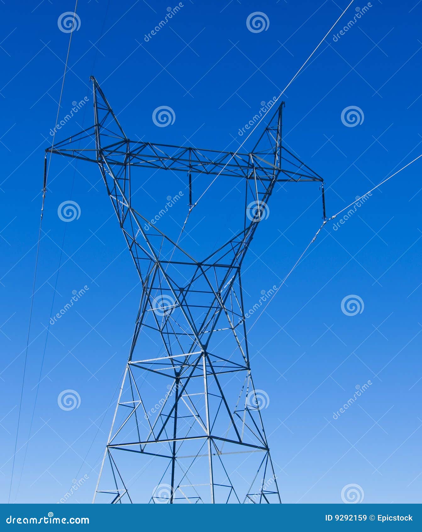 Electric Power Lines stock image. Image of shadow, conflict - 9292159