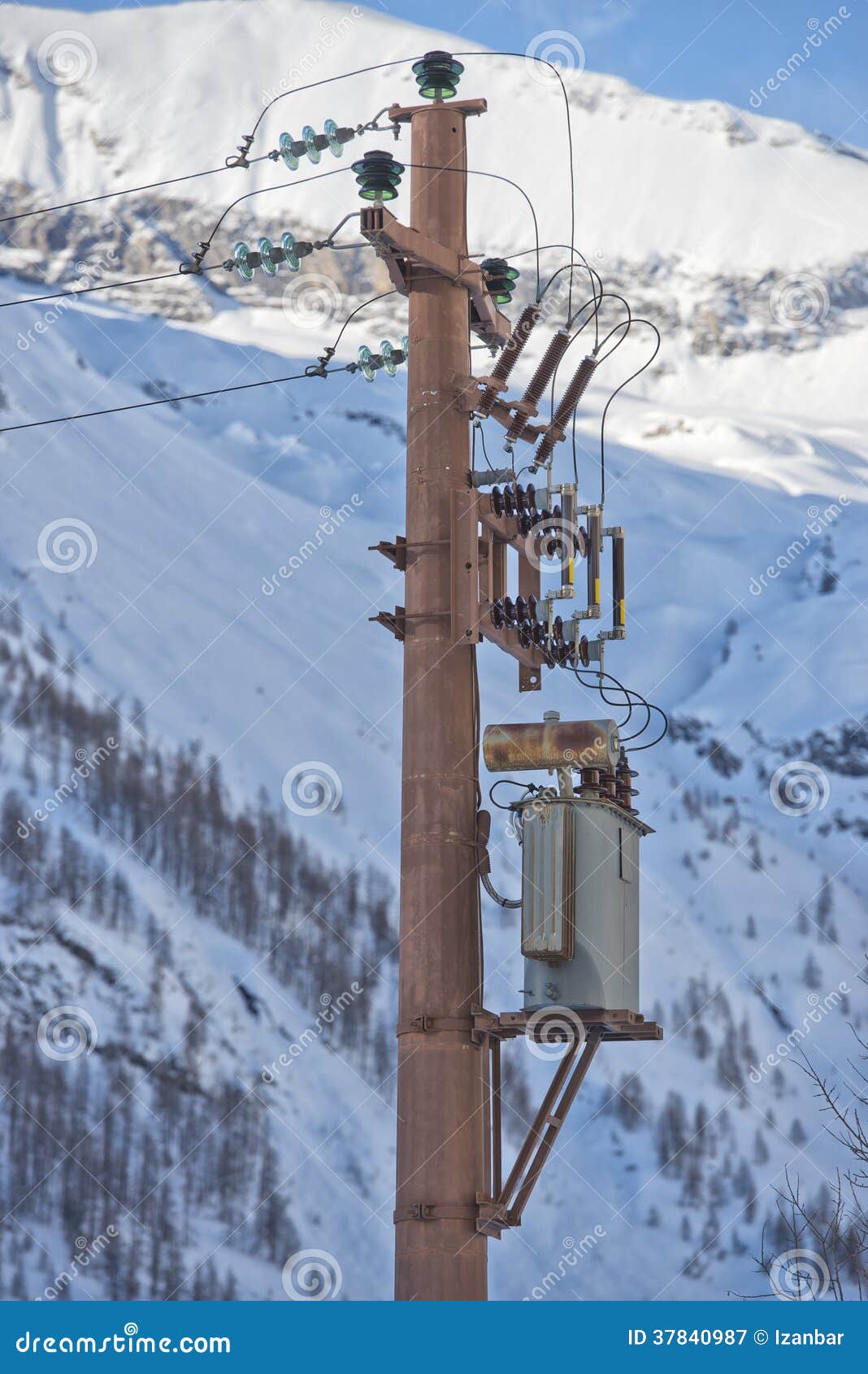 Electric Power Lines Connector Stock Image - Image of engineer, current ...