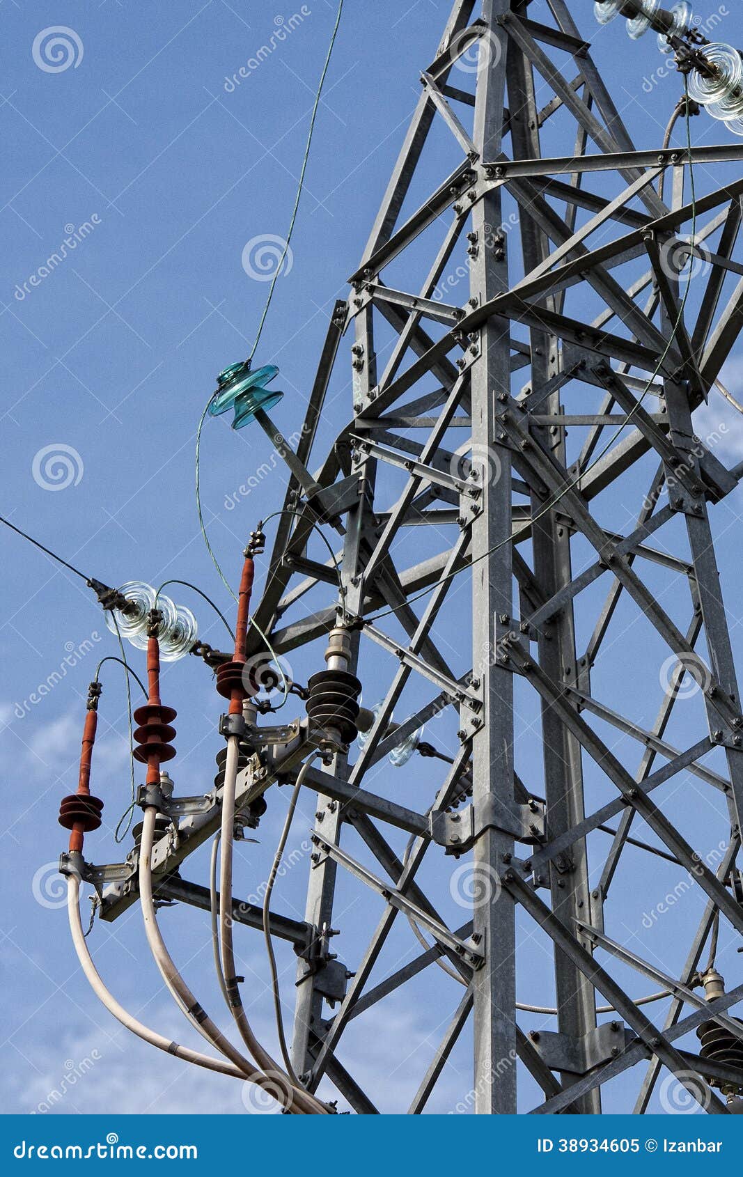 Electric Power Lines Connector Stock Image - Image of engine, line ...