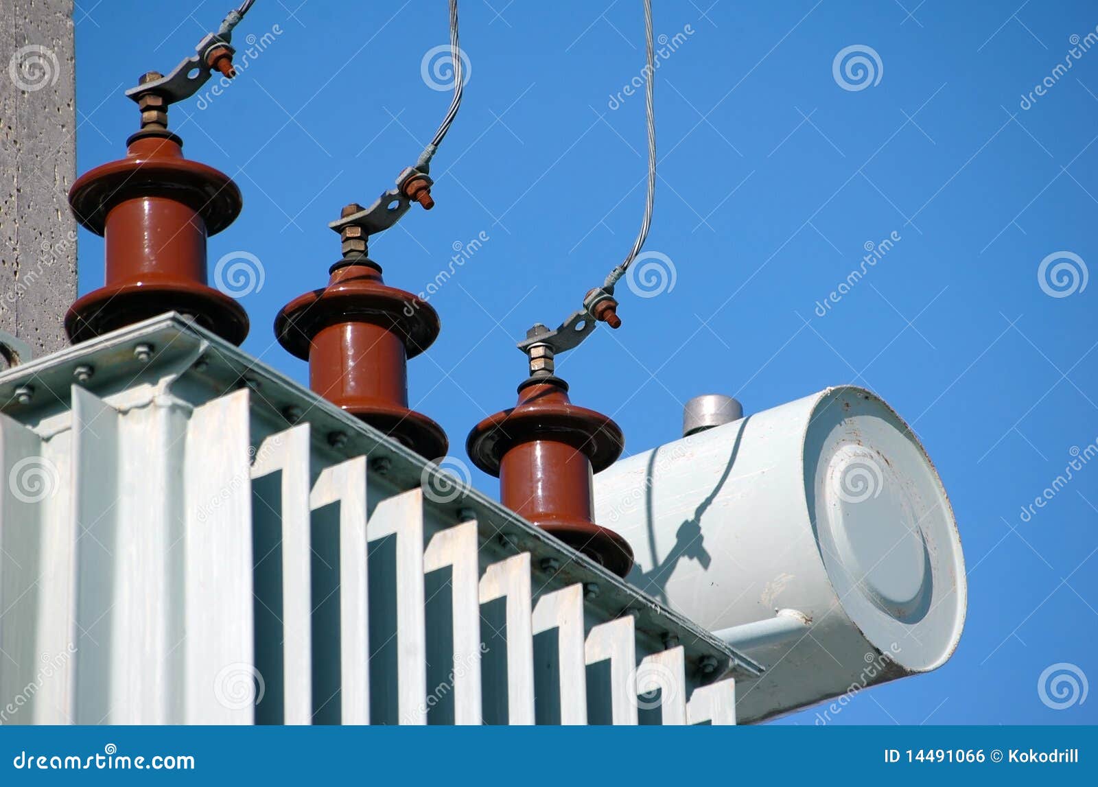 Electric Power Lines Transformer Stock Photo - Image of cable, high ...