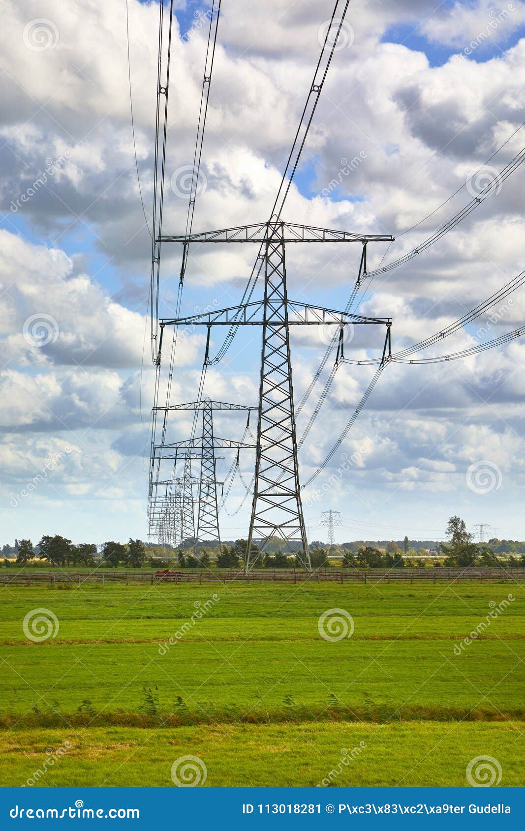 Electric power lines stock image. Image of clear, cable - 113018281