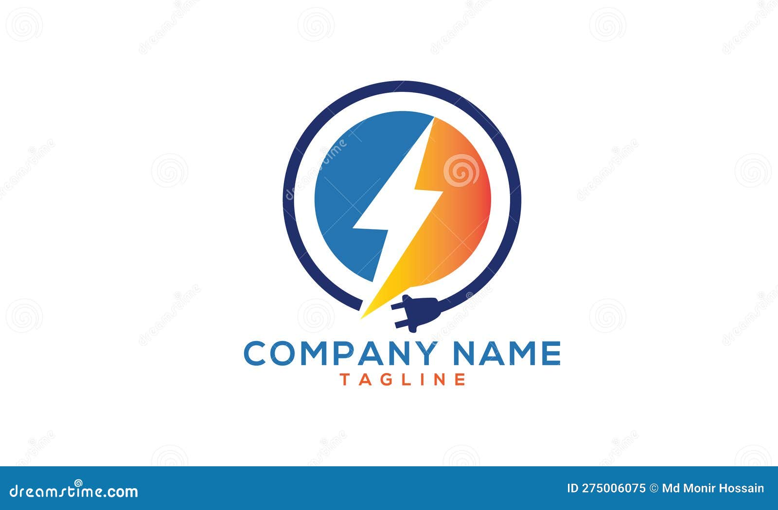 Electric power logo design stock vector. Illustration of electric ...