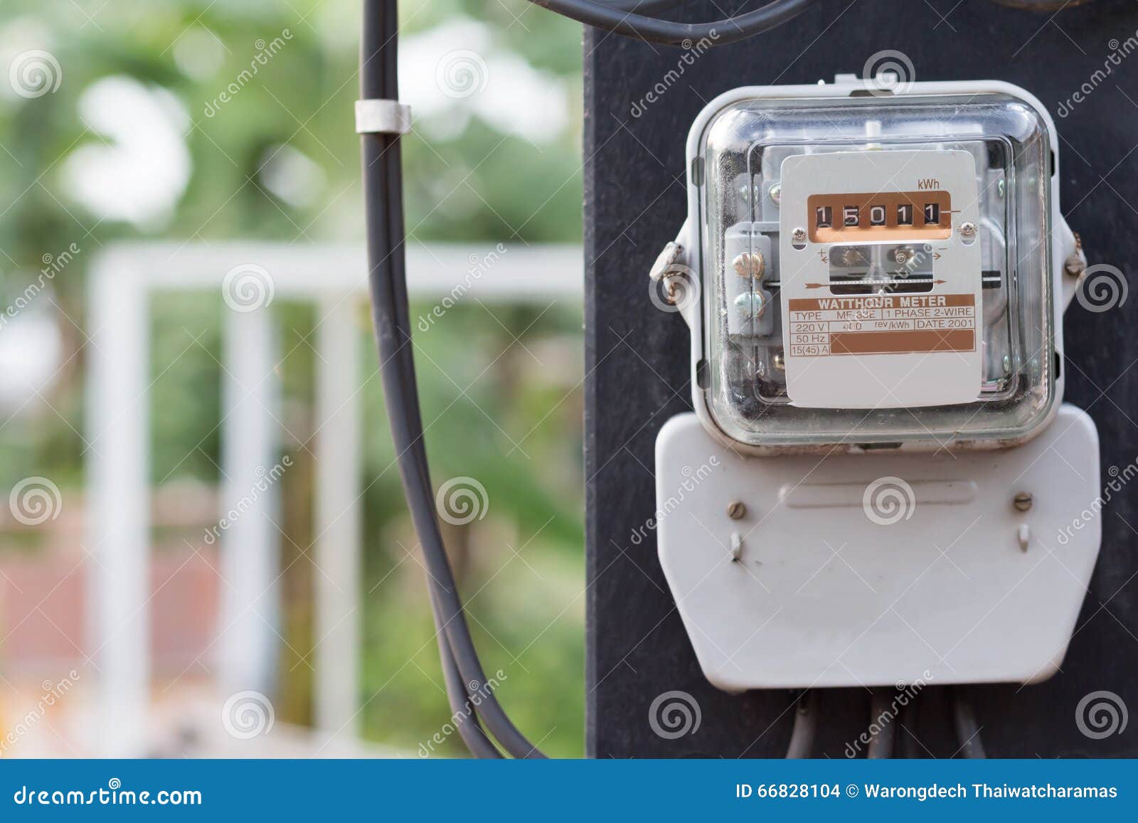 Electric power meter. stock photo. Image of industrial - 66828104