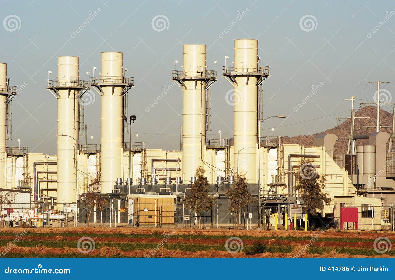 Electric Power Plant stock photo. Image of pollute, electrical - 414786